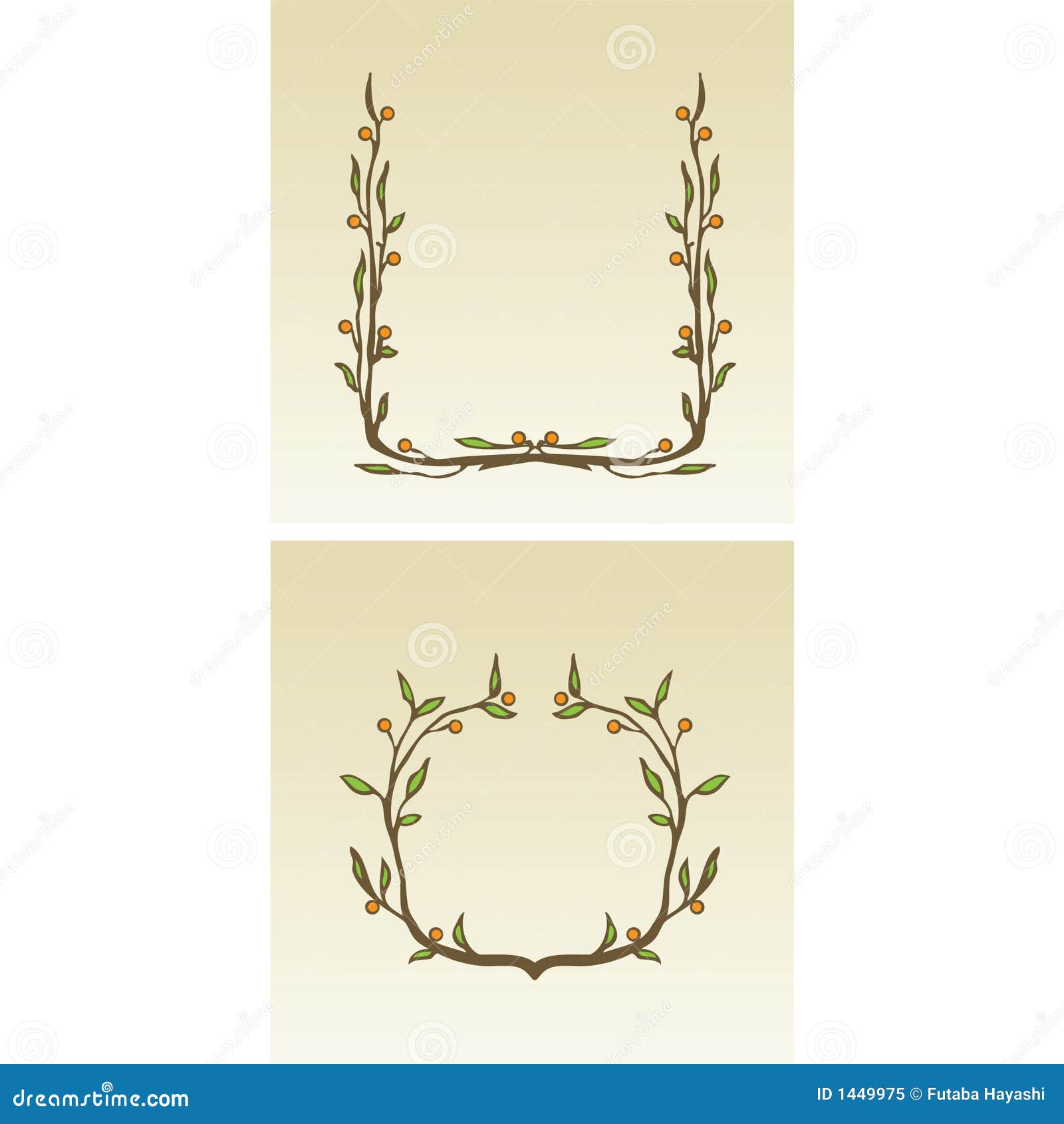 Decorative flower borders stock vector. Illustration of decorative ...