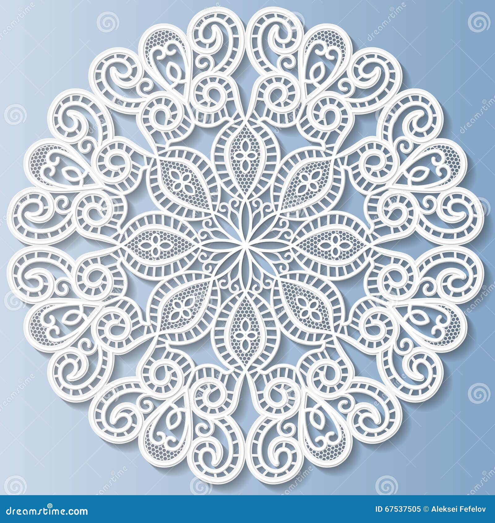 Decorative Flower, Embossed Pattern, Lace Pattern. Stock Vector ...