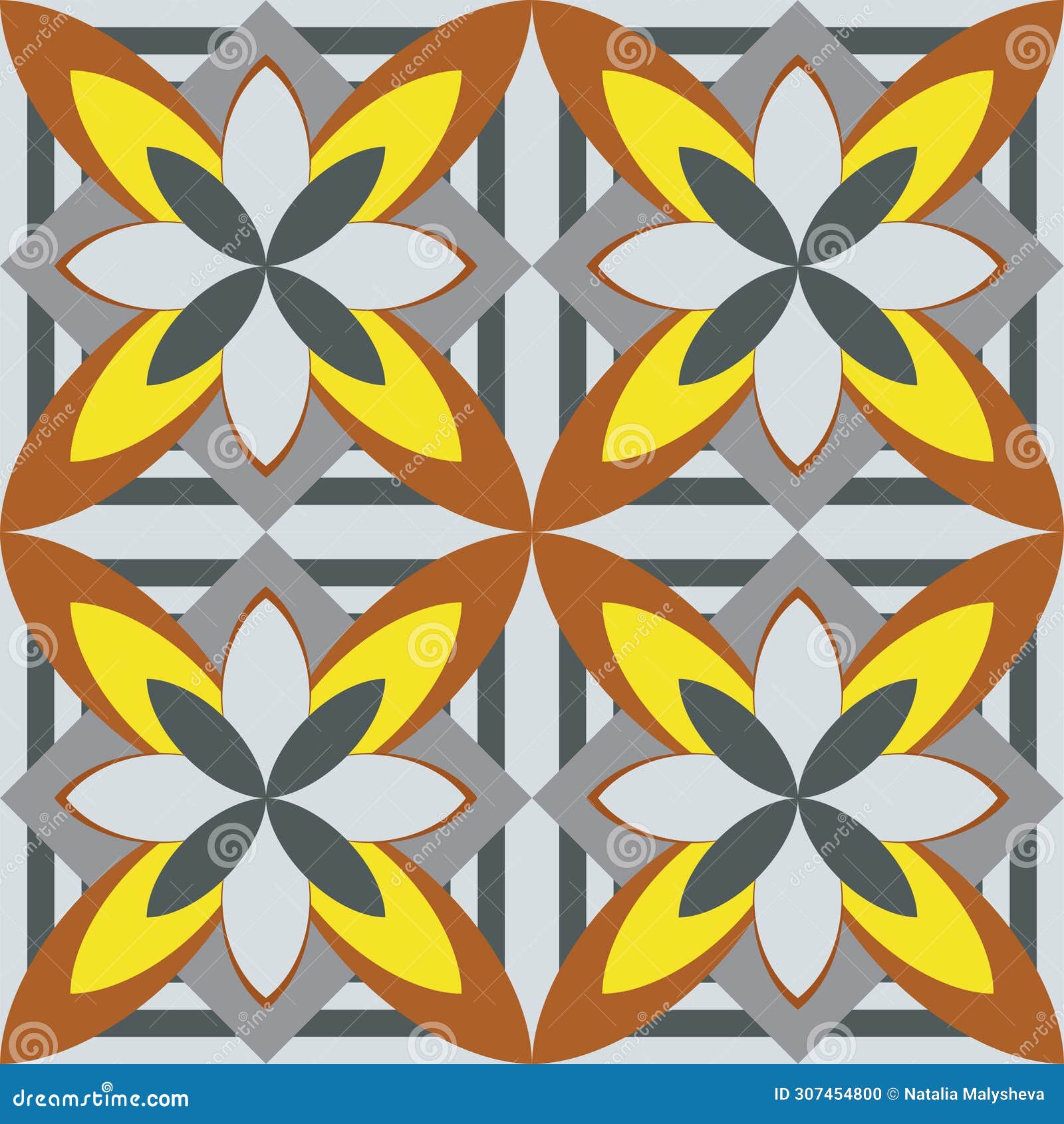 Mandala Art Tila Design Digital Flower Motif All Over Pattern Clothing ...