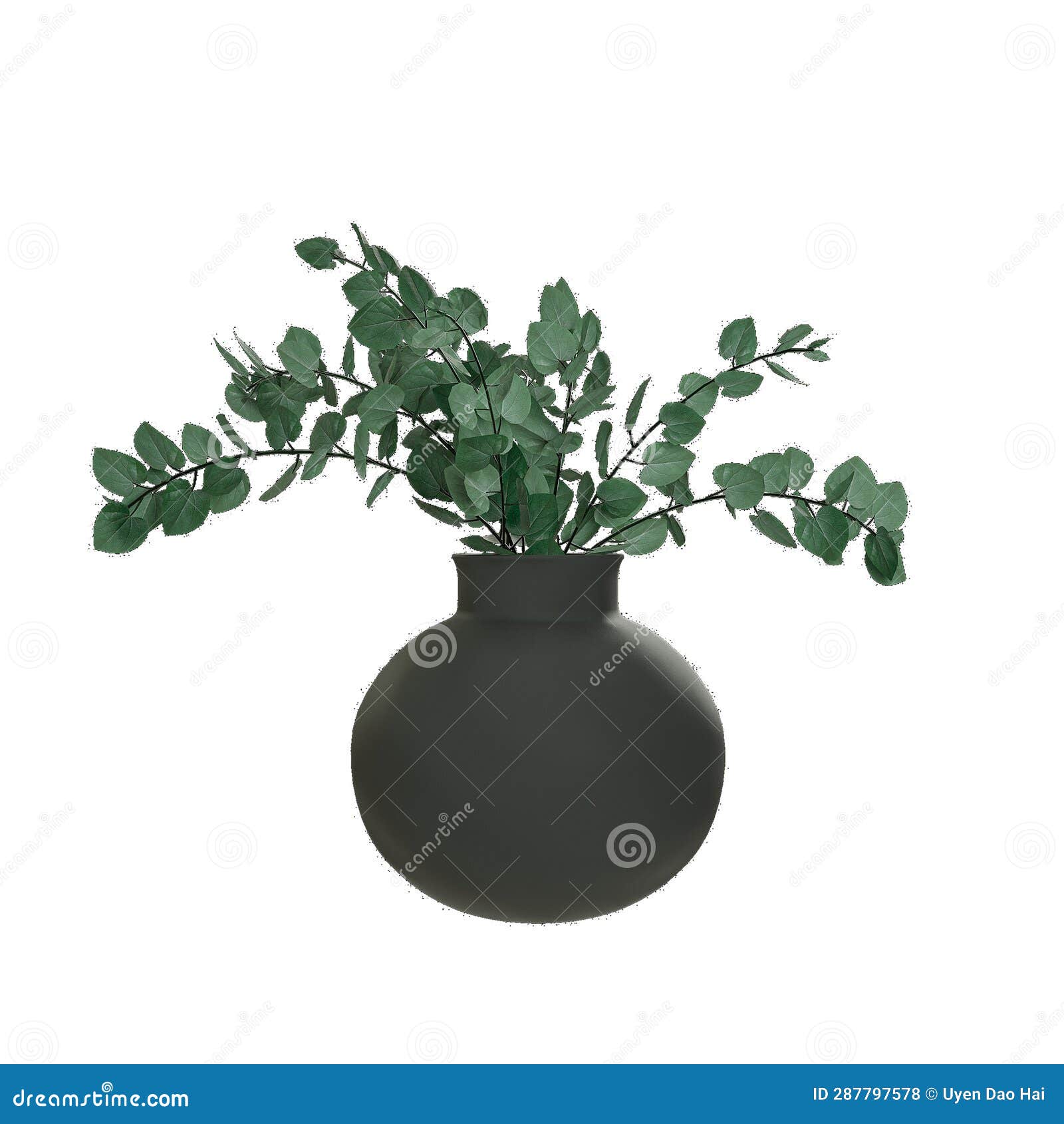 Beautiful Decorative Flower Vase on a White Background Stock Photo ...