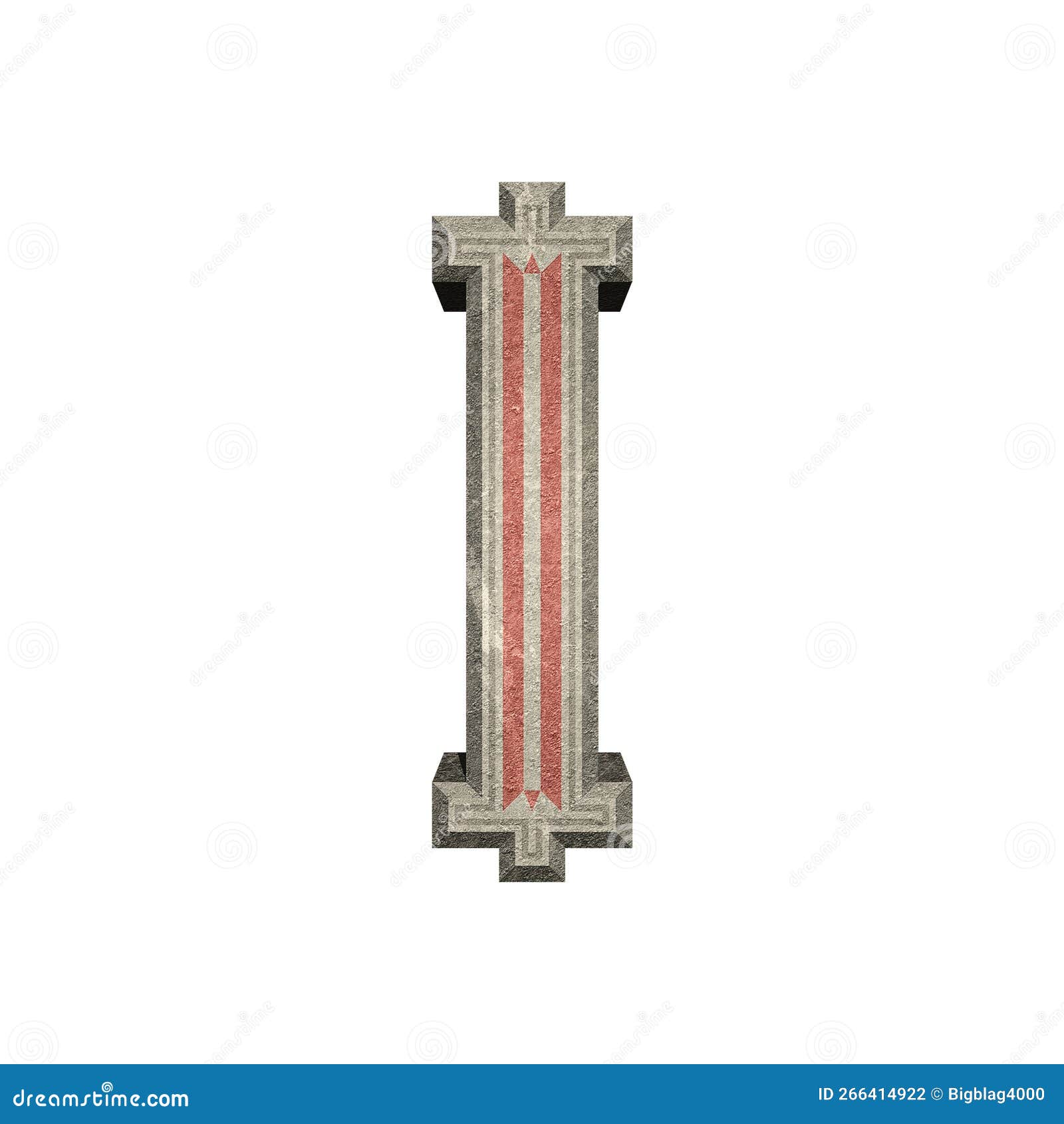 Decorative Font.Custom Letter on White Background. Stock Illustration ...