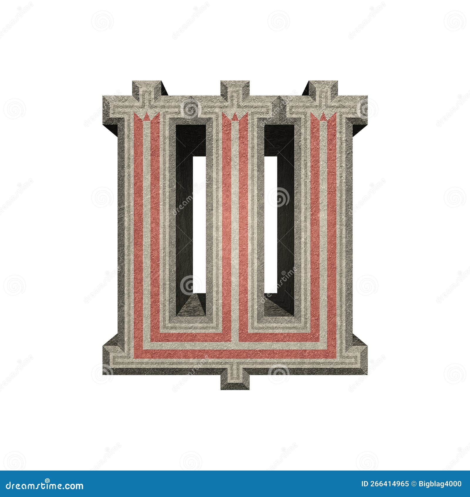 Decorative Font.Custom Letter on White Background. Stock Illustration ...