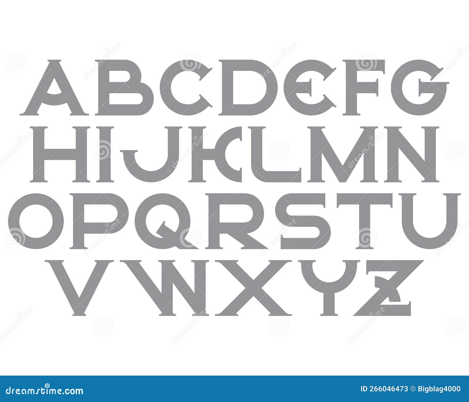 Decorative Font.Custom Vector Alphabet. Stock Illustration ...