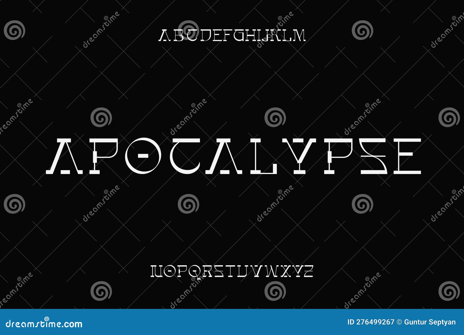Decorative Font Vector Design Stock Vector - Illustration of ...