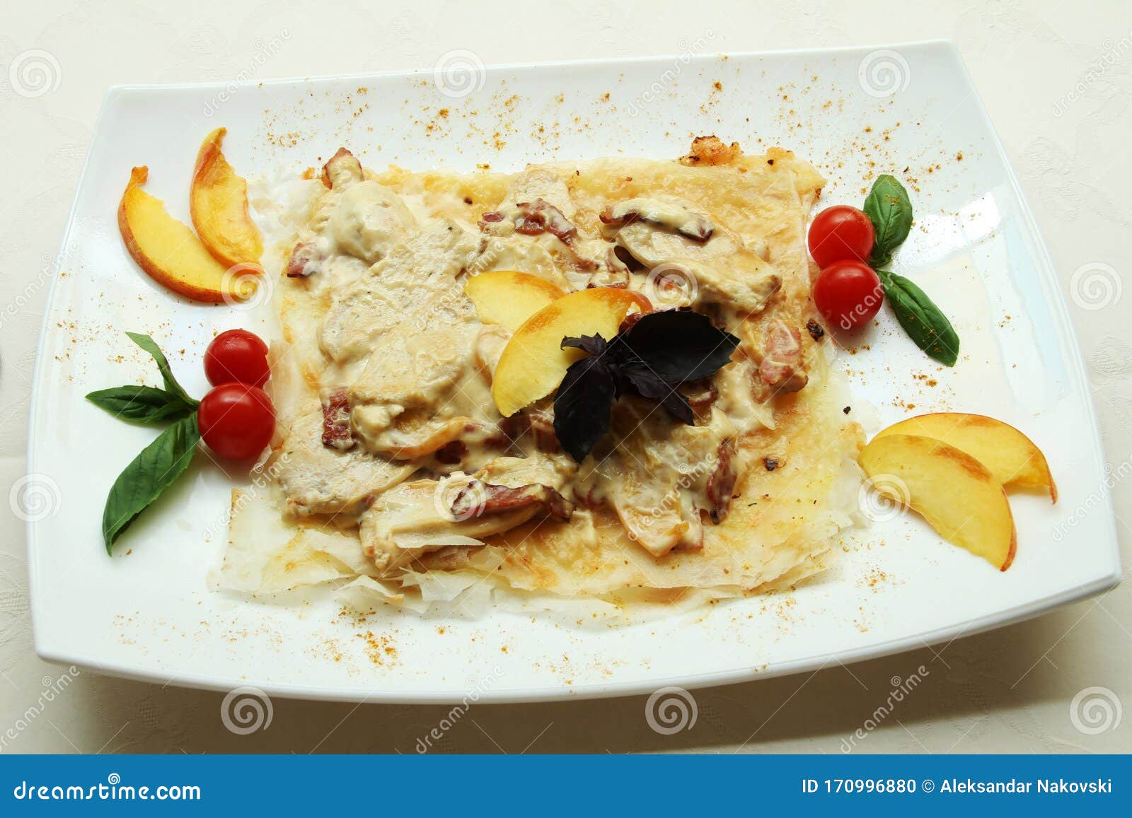 Decorative food restaurant stock photo. Image of fine - 170996880