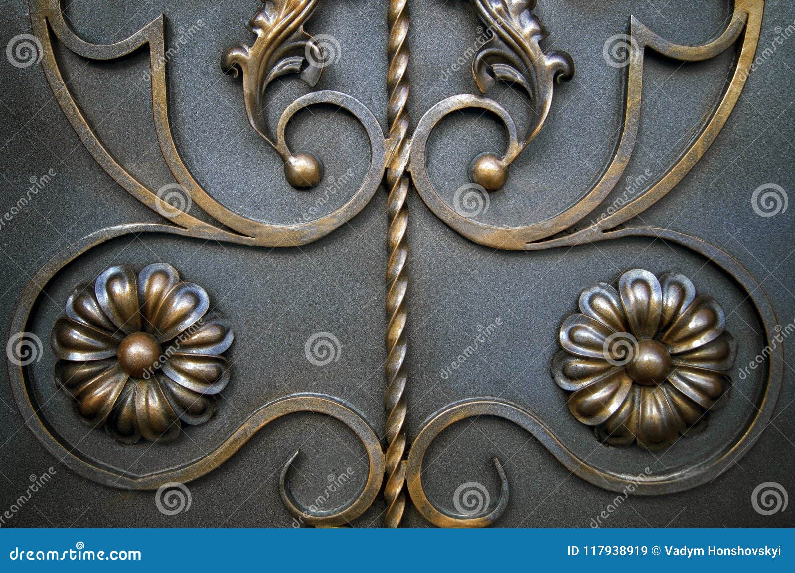 Decorative Forged Arched Lattice Royalty-Free Stock Image ...