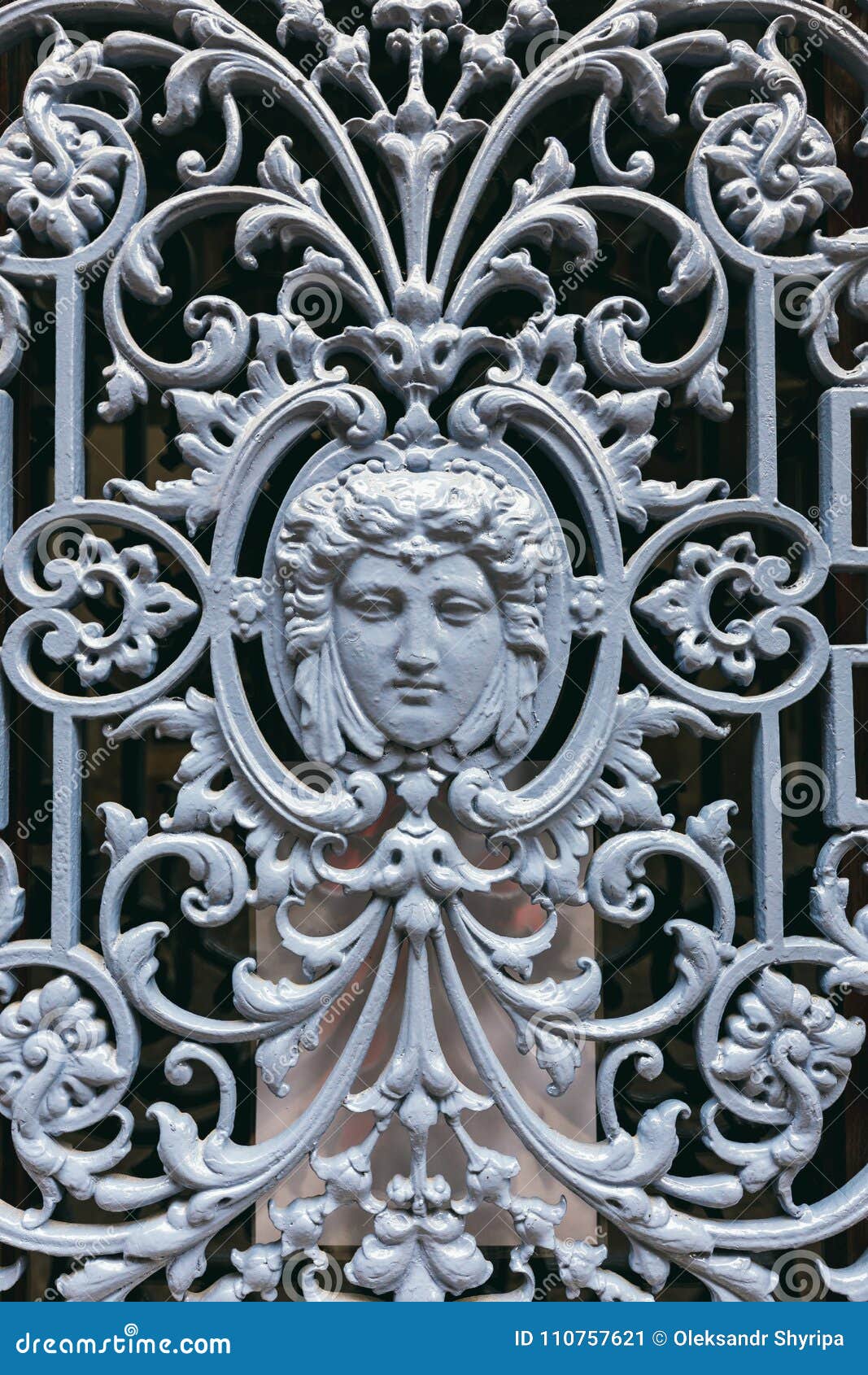 Decorative Wrought-iron Lattice Stock Image - Image of element, curve ...