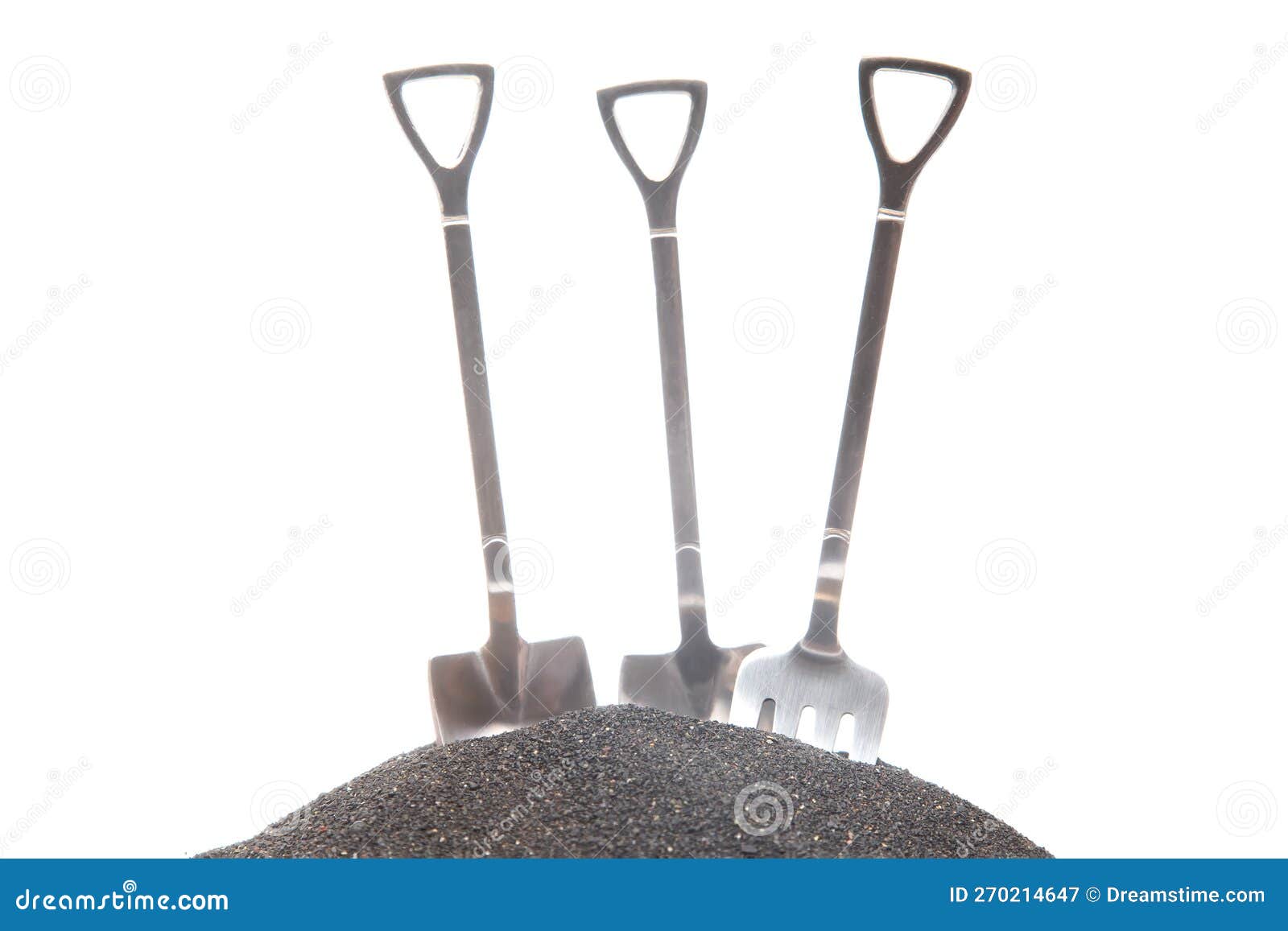 Decorative Fork and Spoons in the Form of Spades on a White Background ...