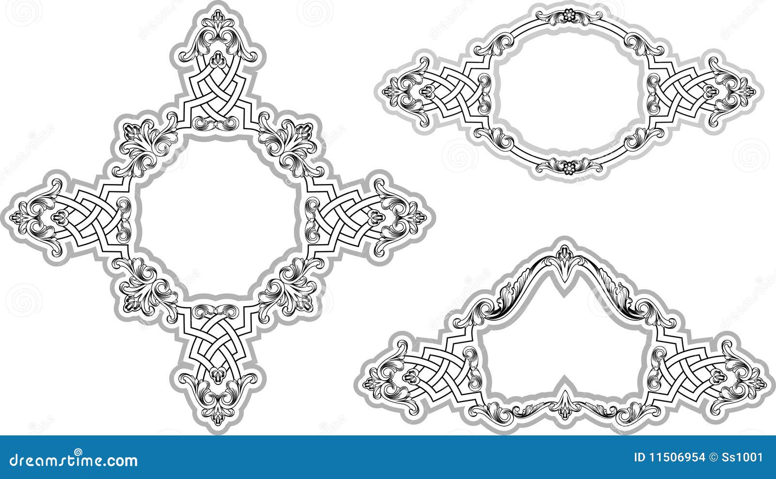 Decorative frame stock vector. Illustration of drawing - 11506954