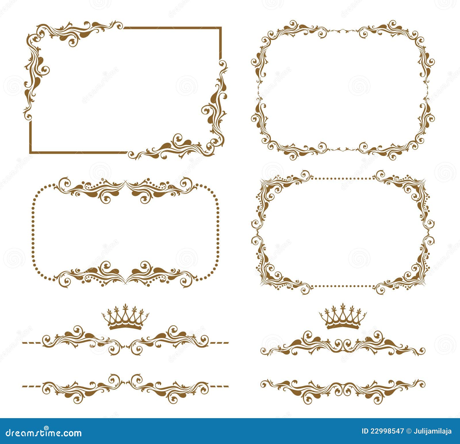 Decorative frame stock vector. Illustration of menu, motif - 22998547