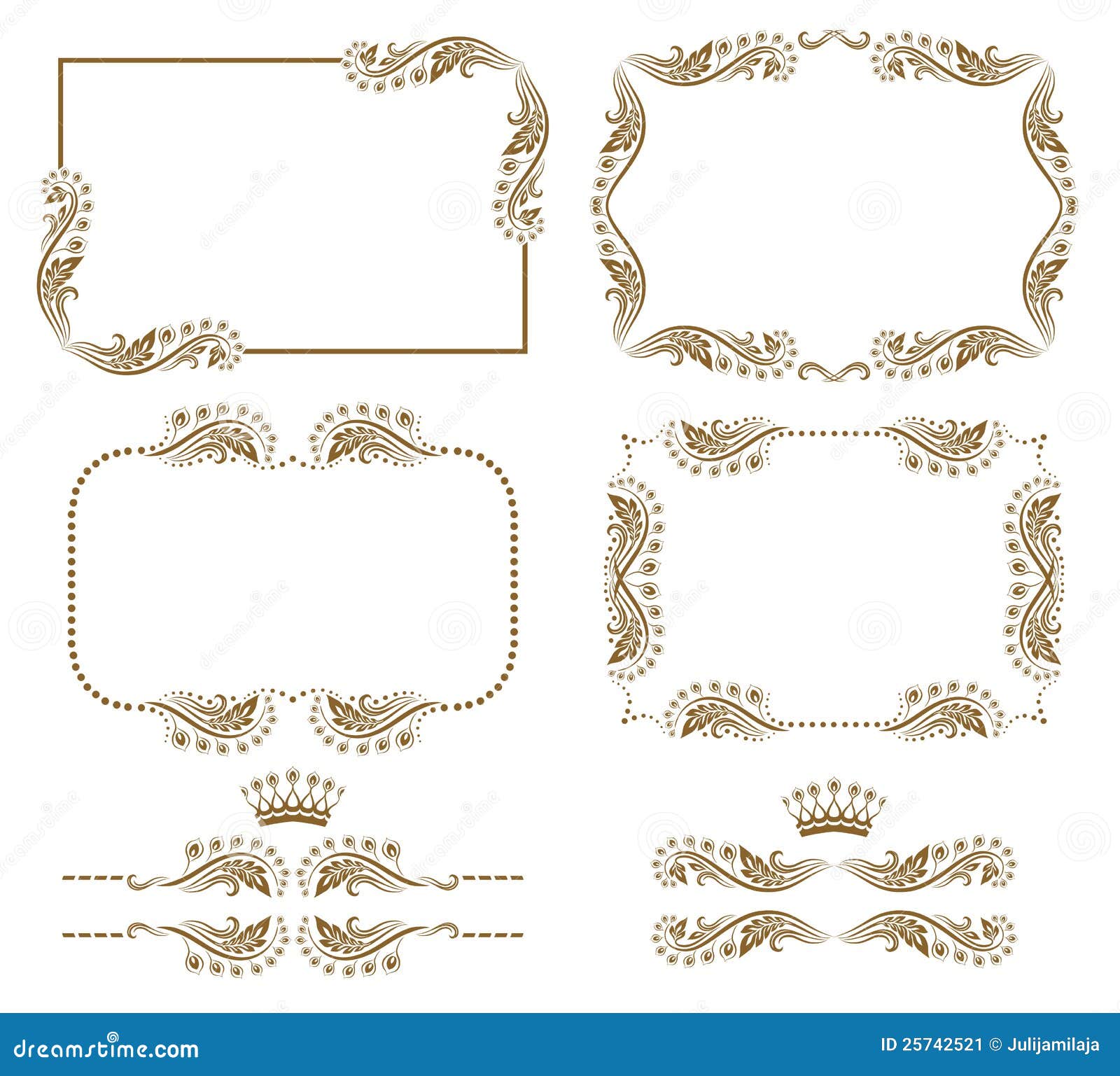 Decorative frame stock vector. Illustration of border - 25742521