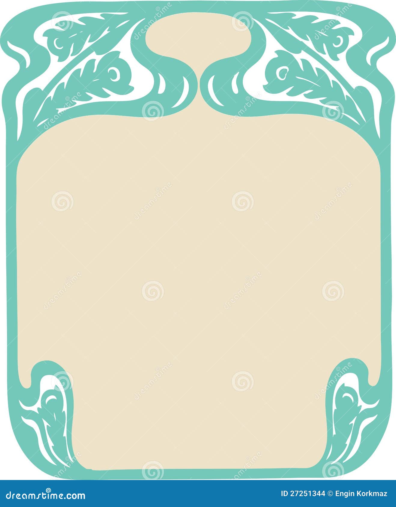 Decorative Frame stock vector. Illustration of border - 27251344