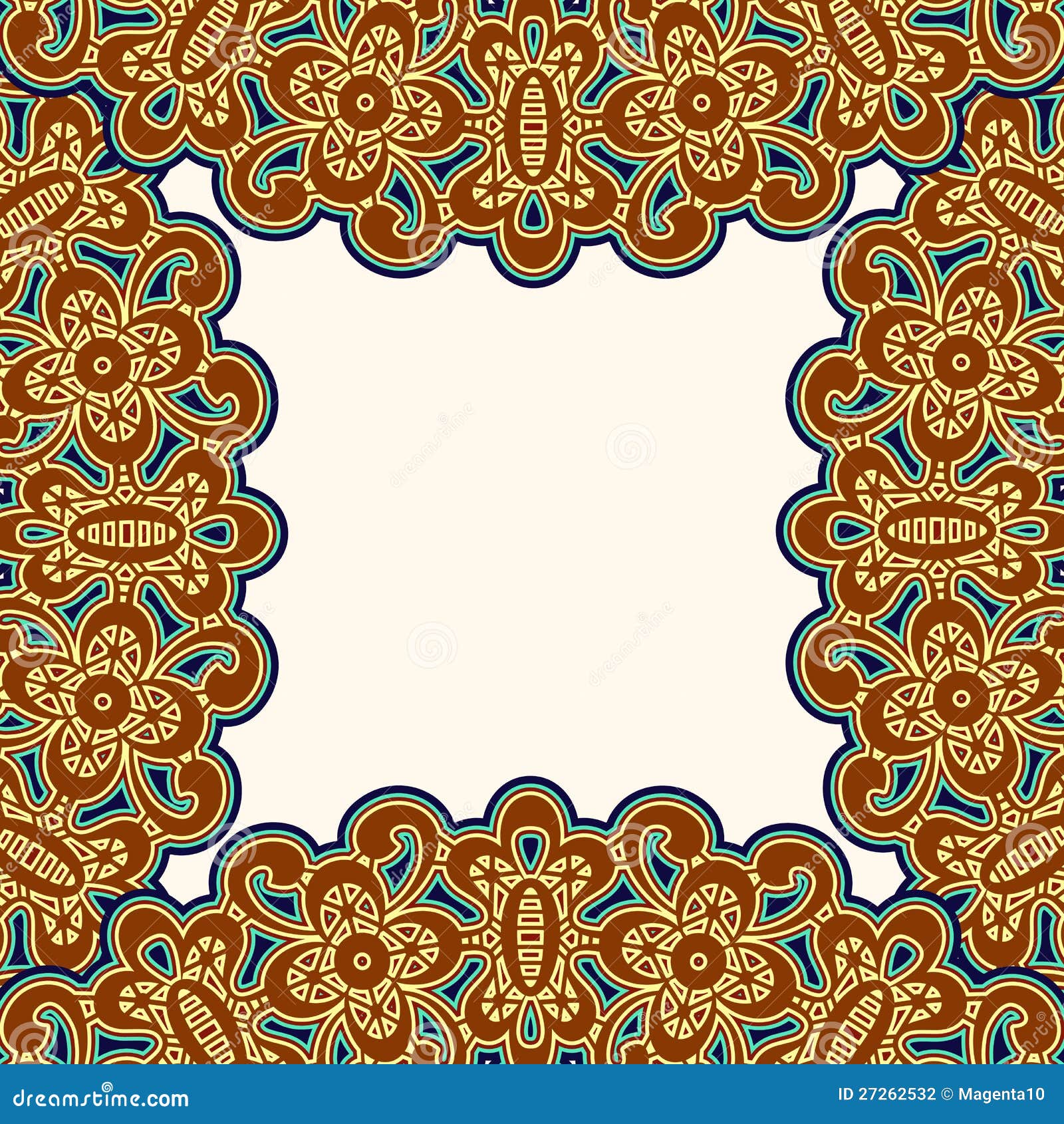 Decorative frame stock vector. Illustration of decor - 27262532