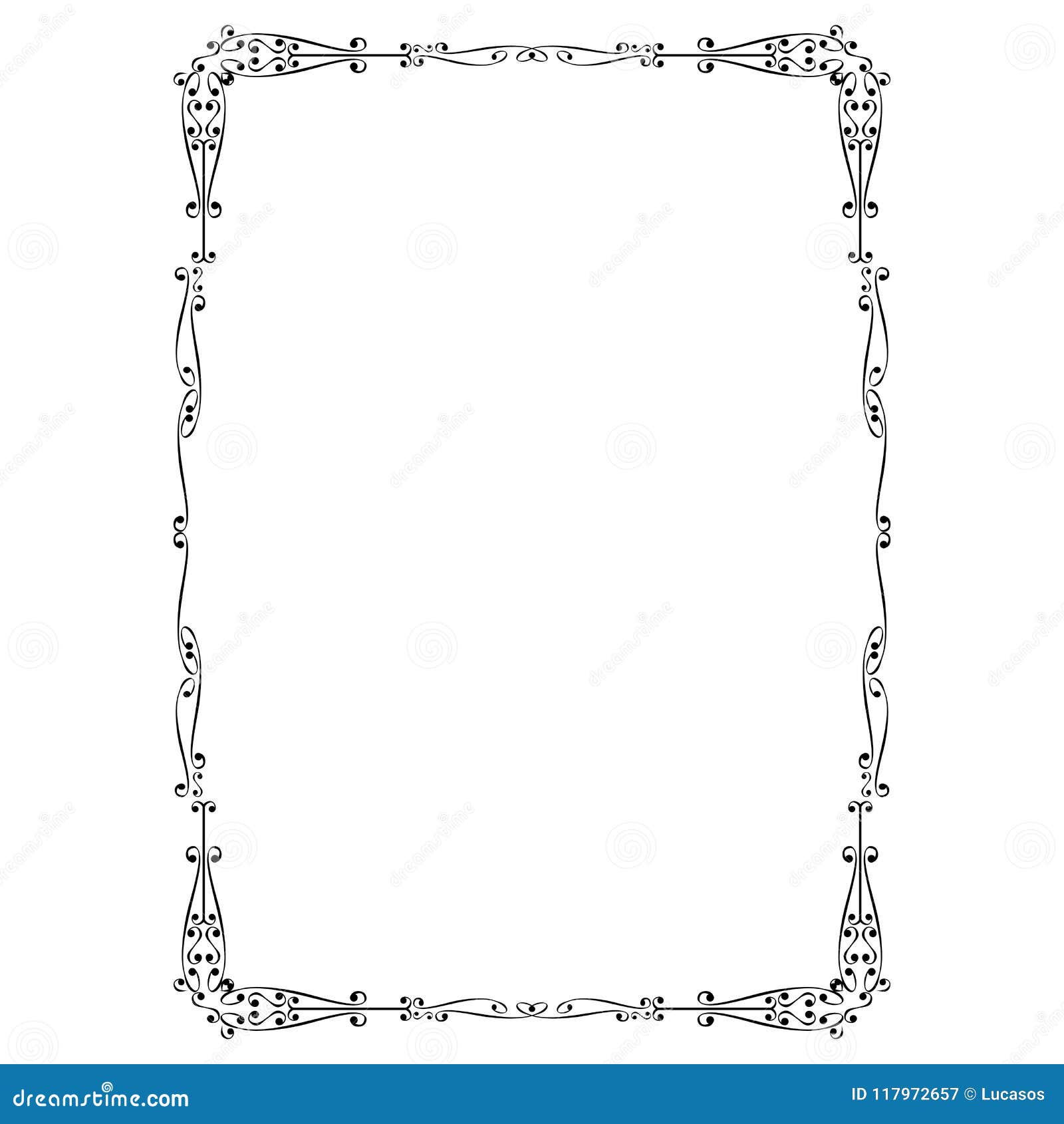 Decorative Frame and Border Stock Vector - Illustration of foliate ...