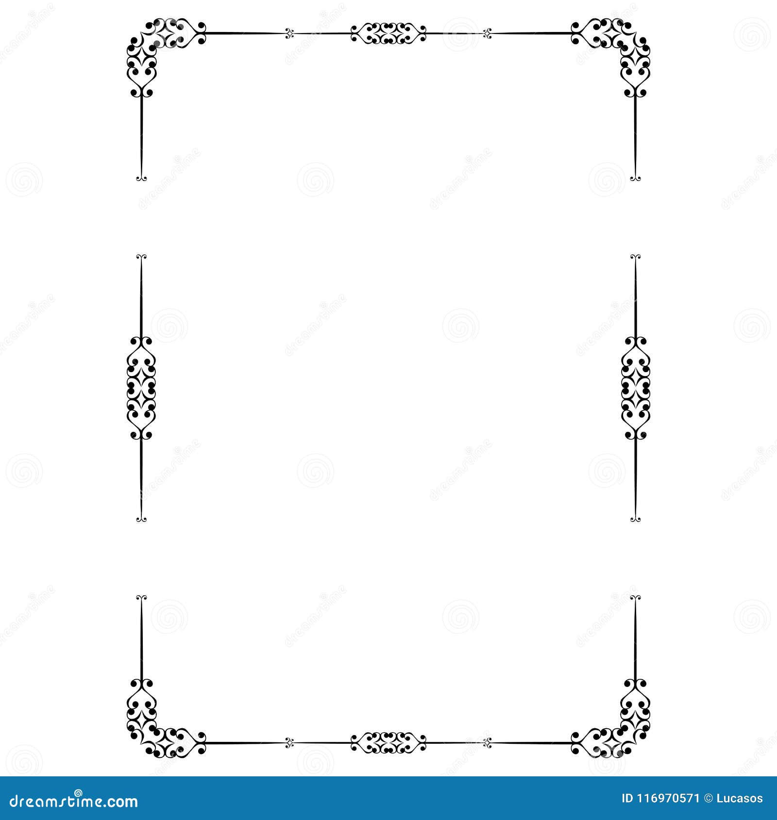 Decorative Frame and Border Stock Vector - Illustration of ornament ...