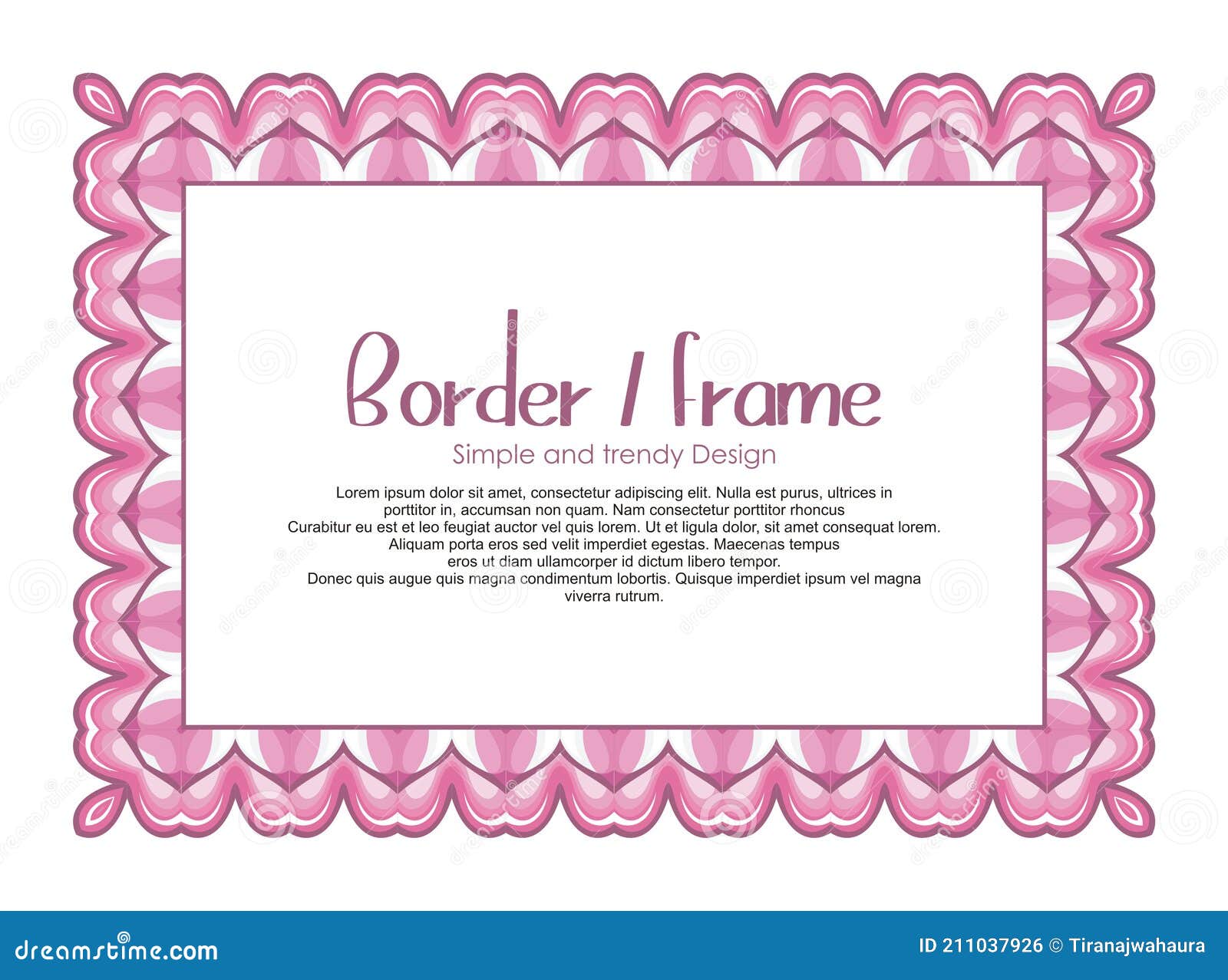 Simple Border Pink