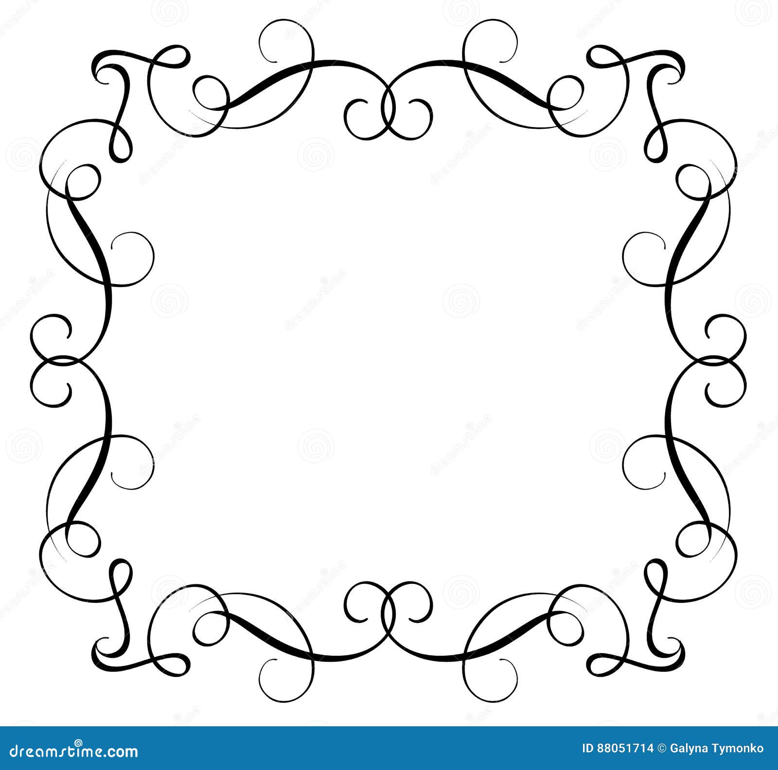 Calligraphy Borders Transparent Background