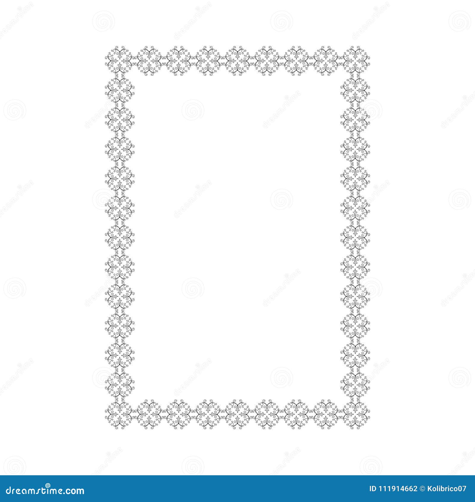 Decorative Frame for Cards Design. Stock Vector - Illustration of ...
