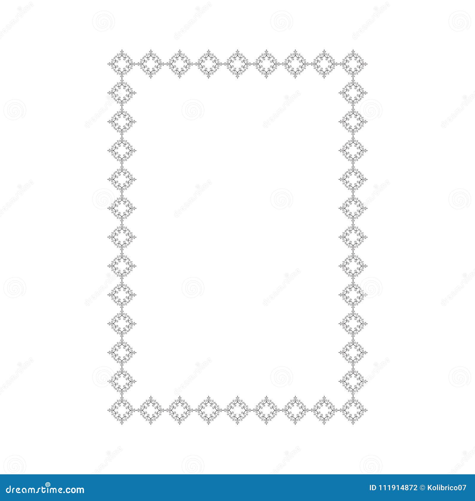 Decorative Frame for Cards Design. Stock Vector - Illustration of ...