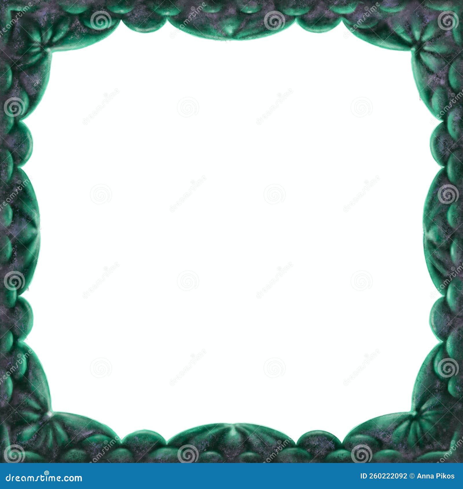 Decorative Frame Border - Window - Dark Green Stock Photo - Image of ...