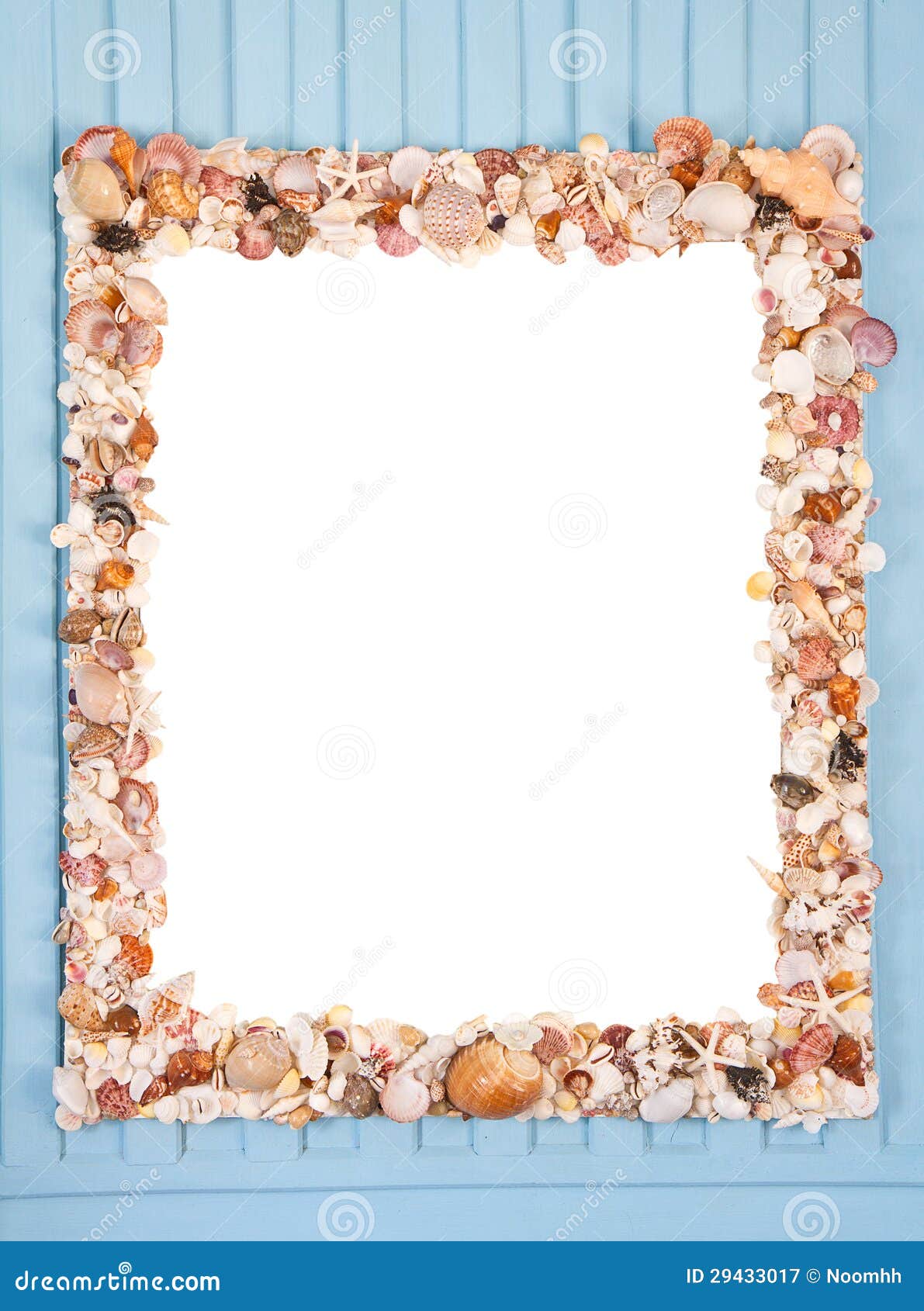 Decorative Frame from Different Shells and Mussels Stock Image - Image ...