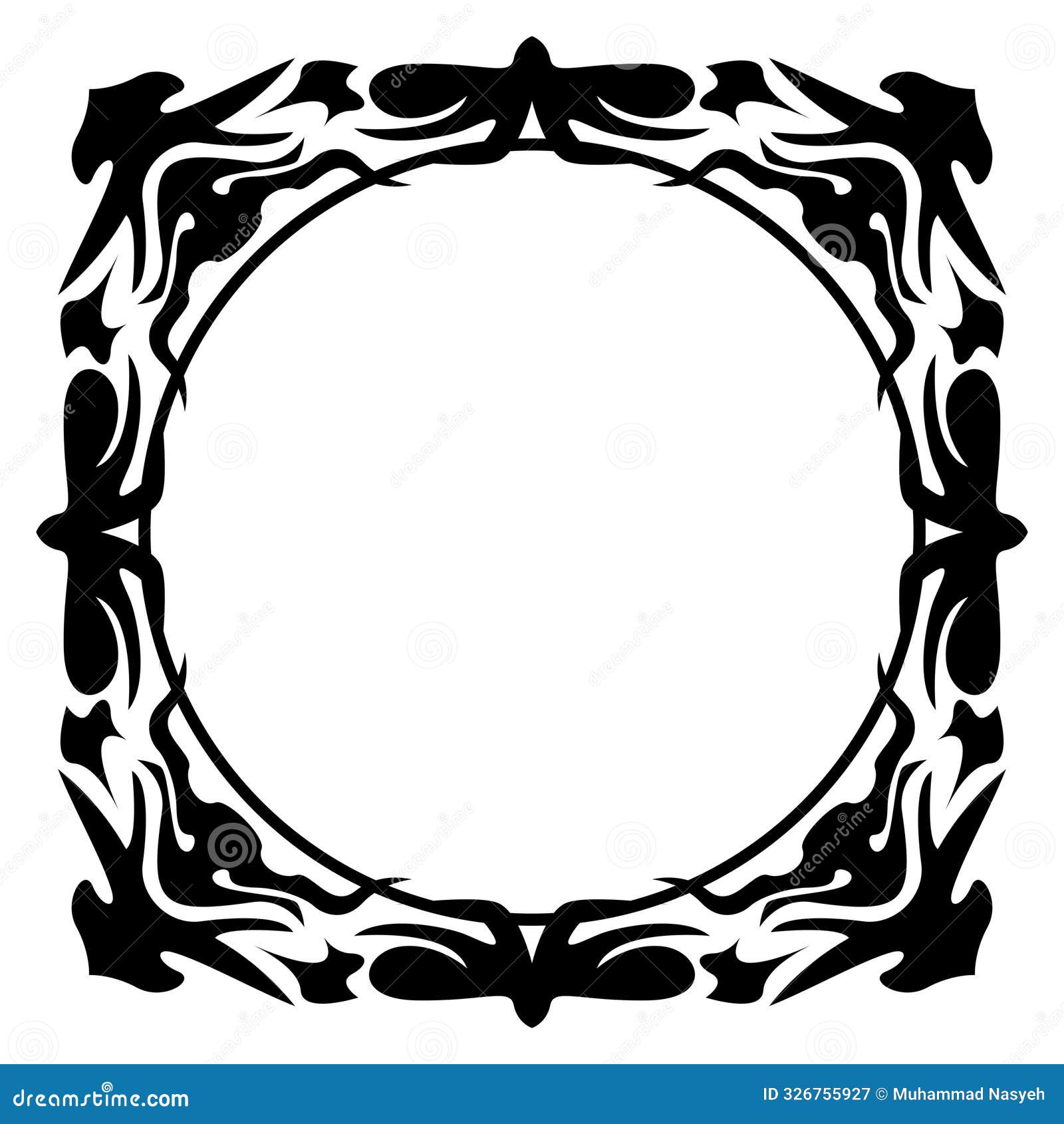 Decorative Frame Elegant Vector, Laser Cutting and Engraving. Stock ...