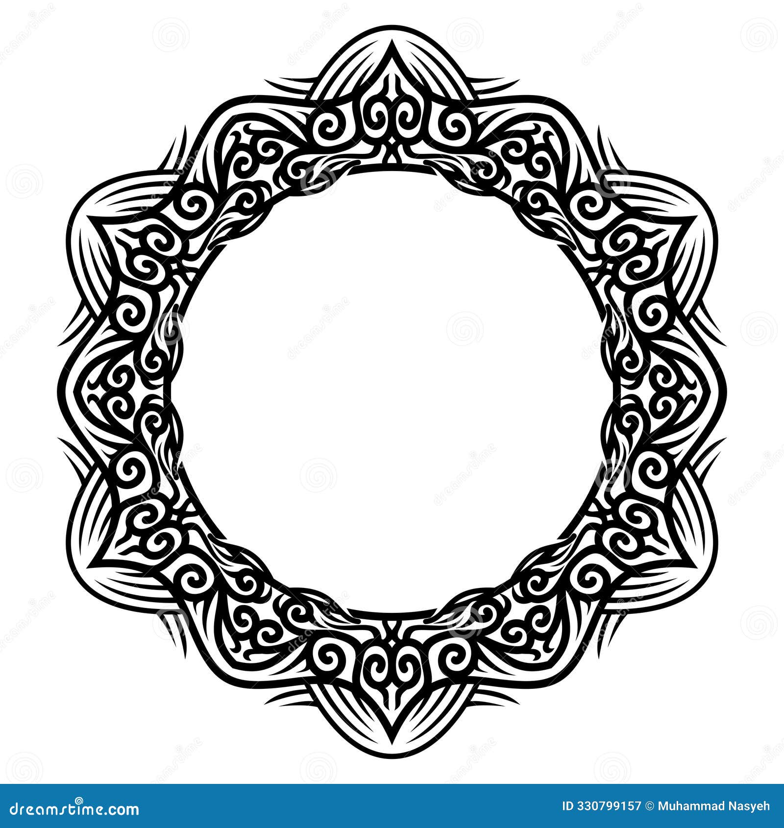 Decorative Frame Elegant Vector, Laser Cutting and Engraving. Stock ...