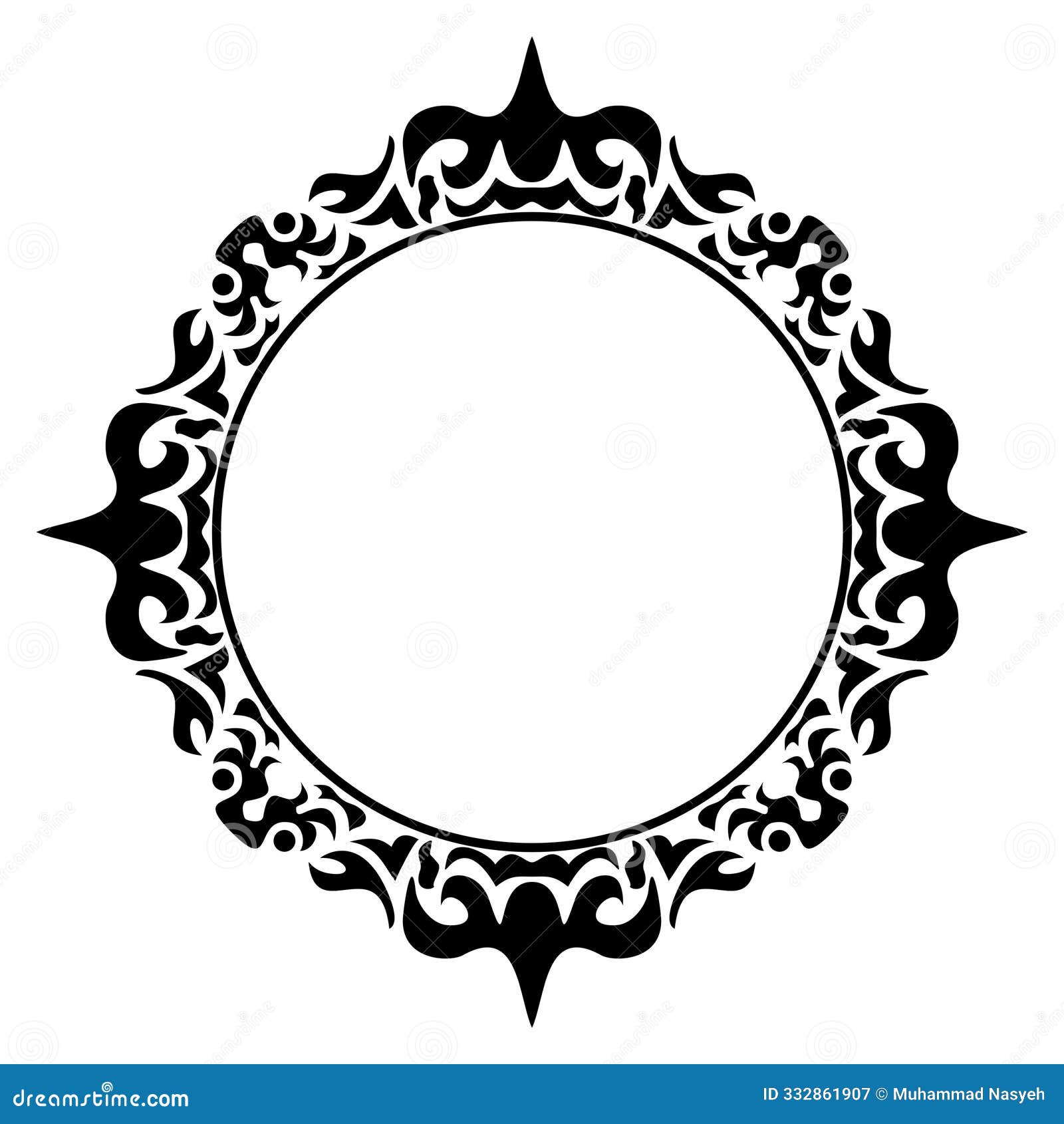 Decorative Frame Elegant Vector, Laser Cutting and Engraving. Stock ...