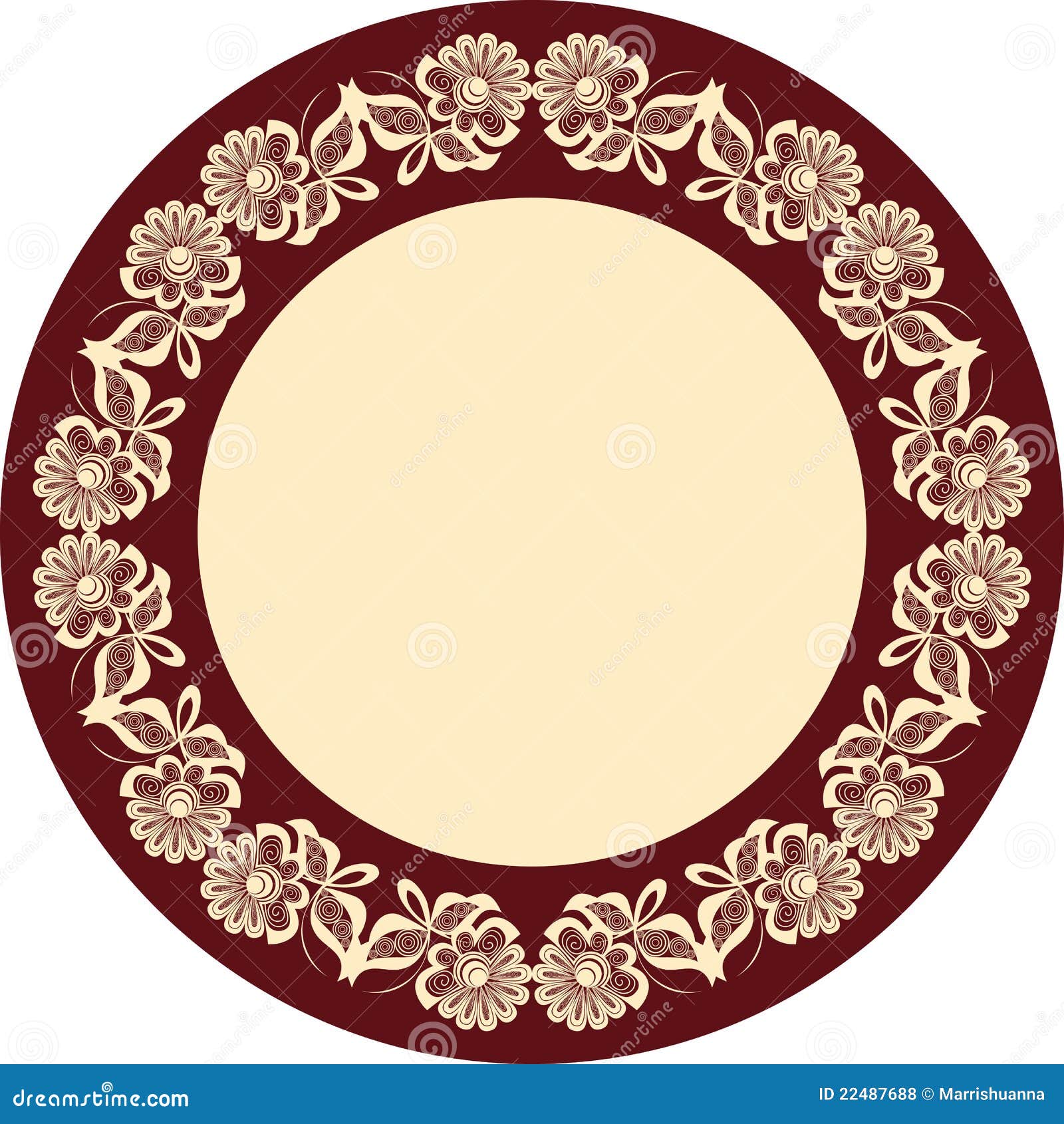 Decorative frame motif stock vector. Illustration of elegant - 22487688