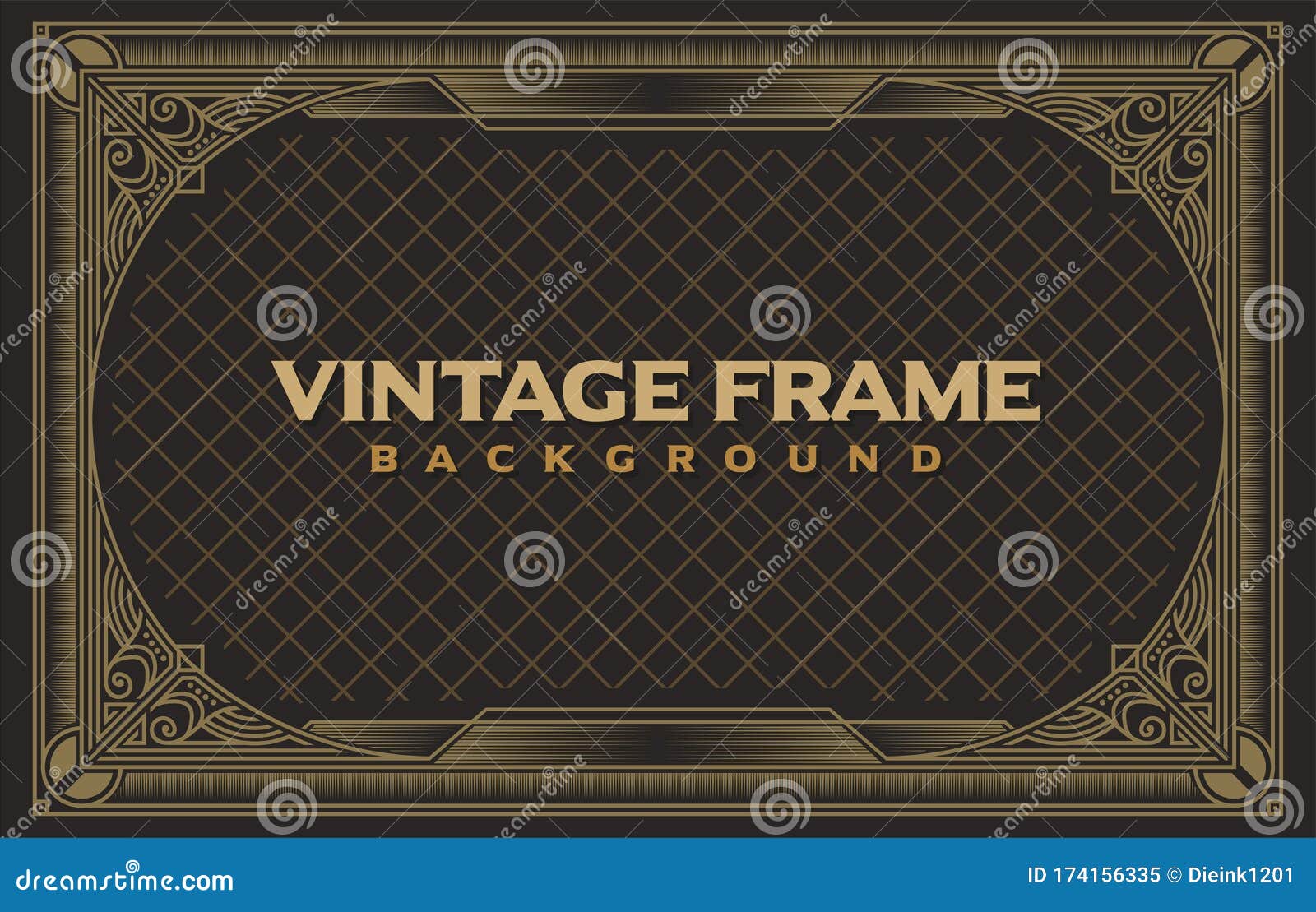 Ornate Label Cartoon Vector | CartoonDealer.com #12700609
