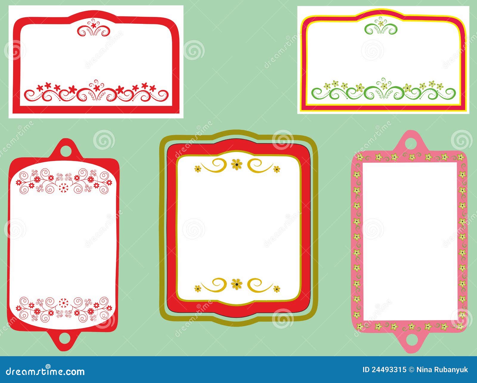 Decorative Frame with Pattern Stock Vector - Illustration of ornate ...