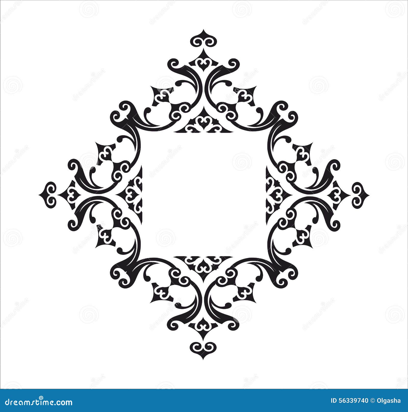 Decorative frame pattern stock vector. Illustration of retro - 56339740
