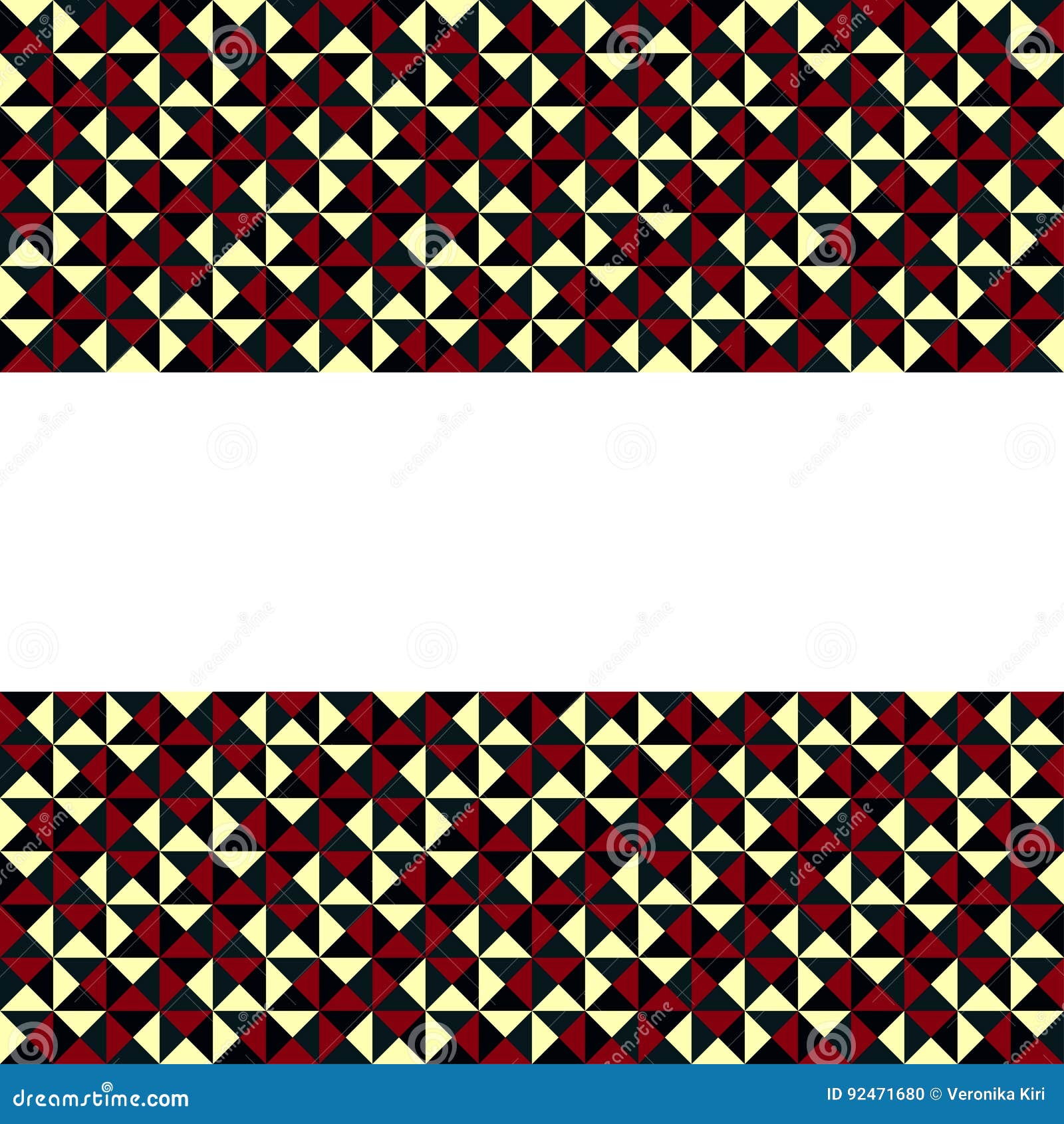 DECORATIVE FRAME of TRIANGLES. Stock Illustration - Illustration of ...