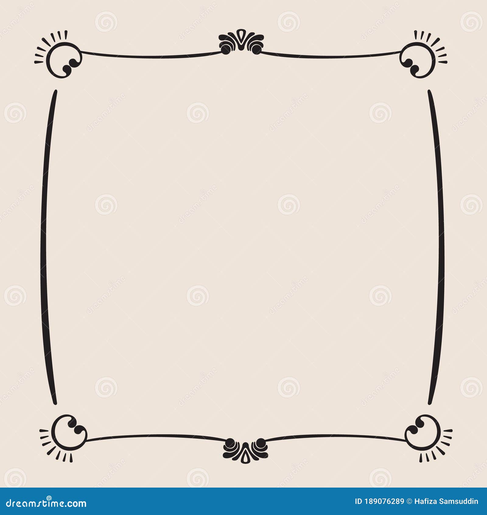 Decorative Frame. Vector Illustration Decorative Design Stock Vector ...