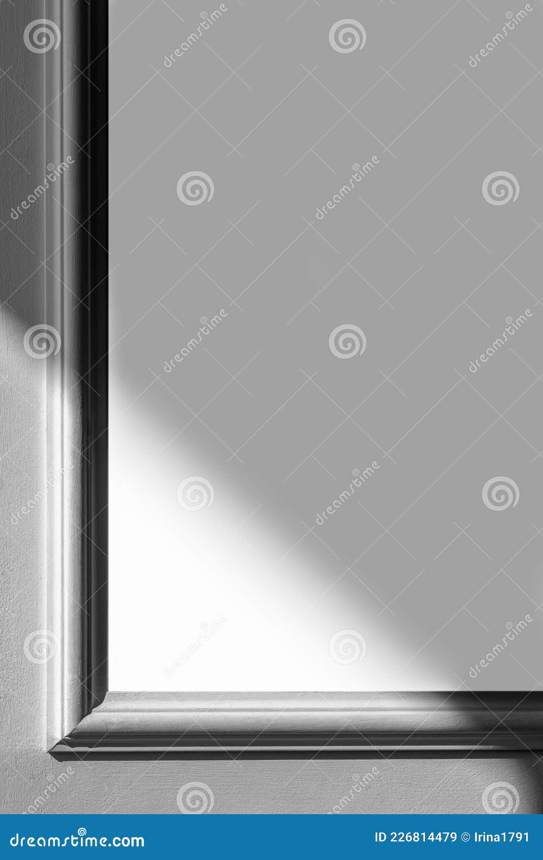 Decorative Frame on the Wall with Shadow Stock Image - Image of copy ...