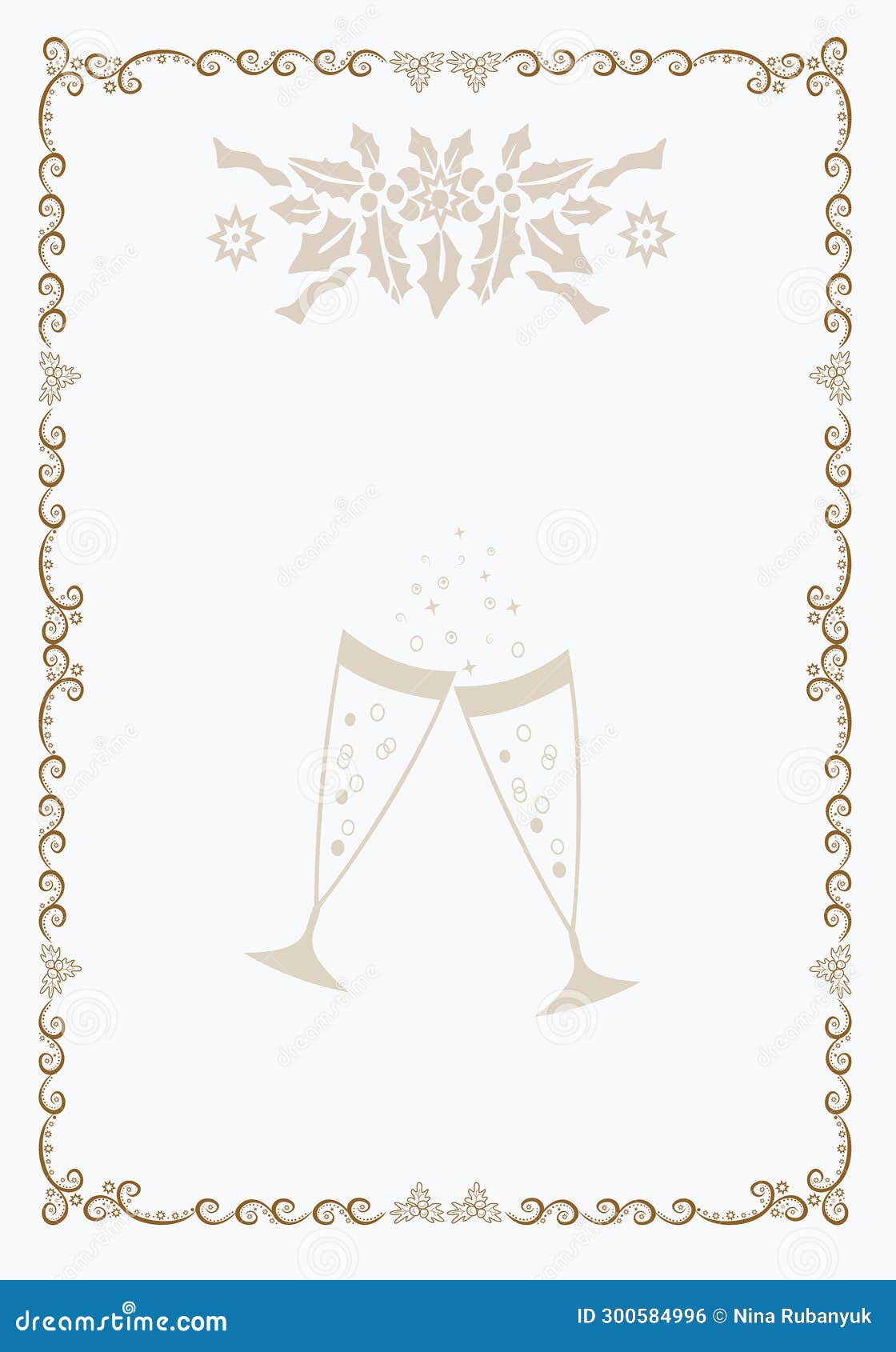 Decorative Frame for Writing Congratulations Illustration Stock ...