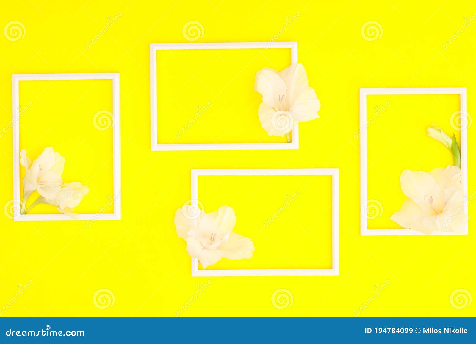 Decorative Frame on Yellow Background Stock Image - Image of graphic ...
