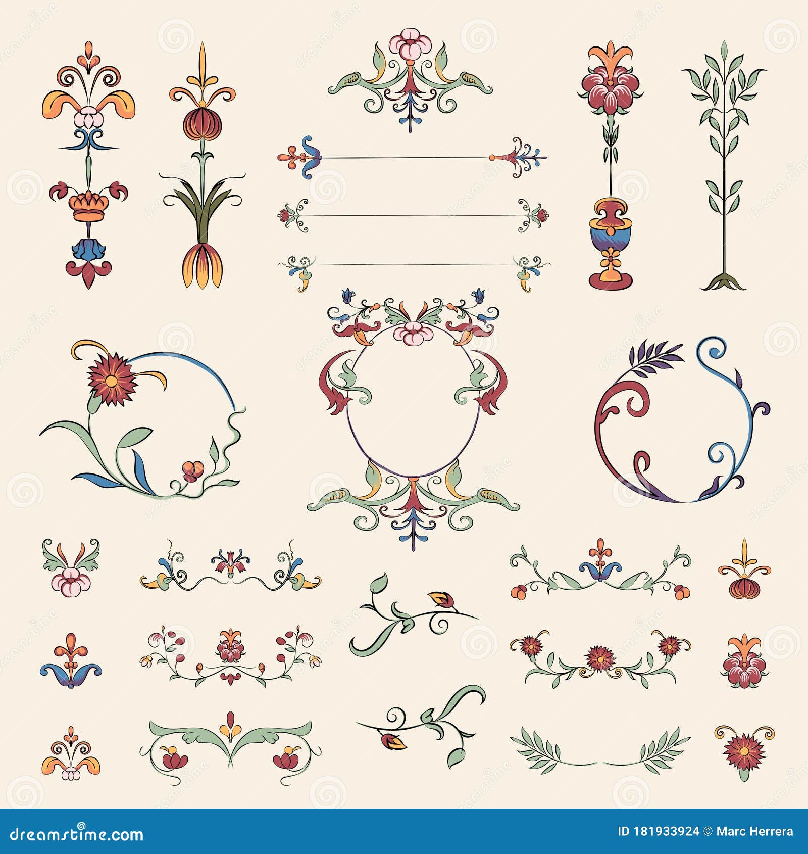 Decorative Frames and Borders Set Stock Vector - Illustration of ...