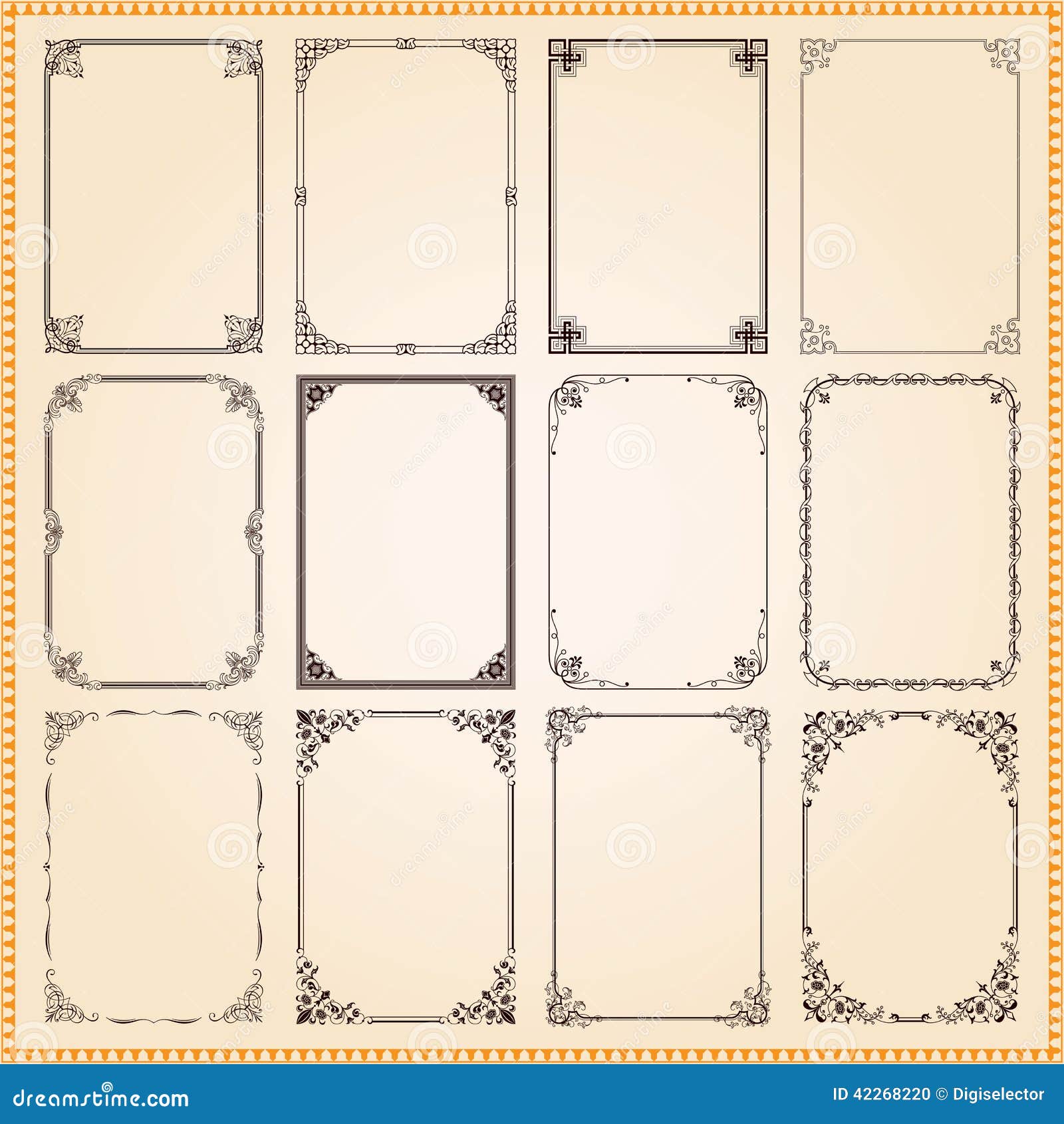 Decorative Frames and Borders Set Vector Stock Vector - Illustration of ... Decorative Frames and Borders Set Vector Stock Vector - Illustration of ...