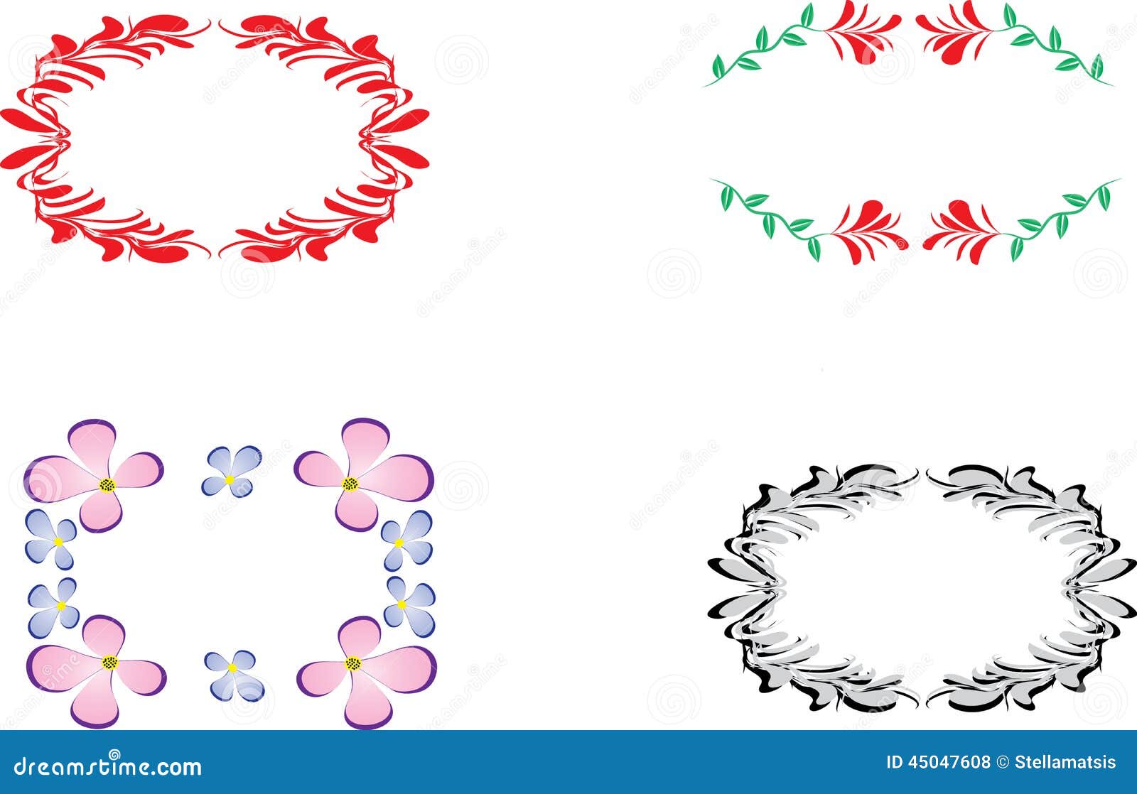 Decorative frames stock vector. Illustration of design - 45047608