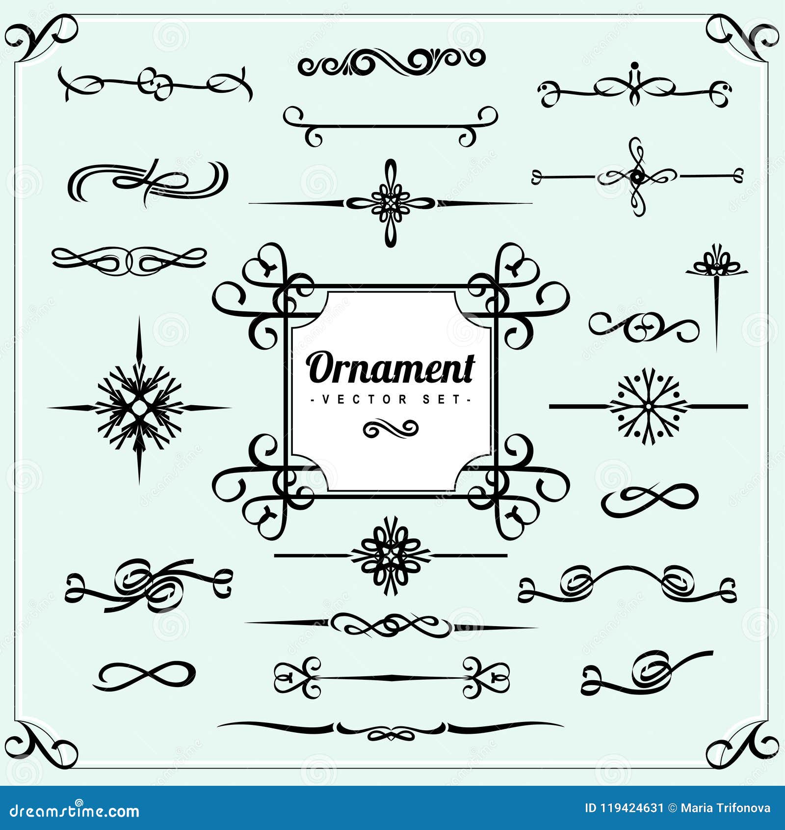 Decorative Frames Set. Sun Circle Border Collection, Different Design ...