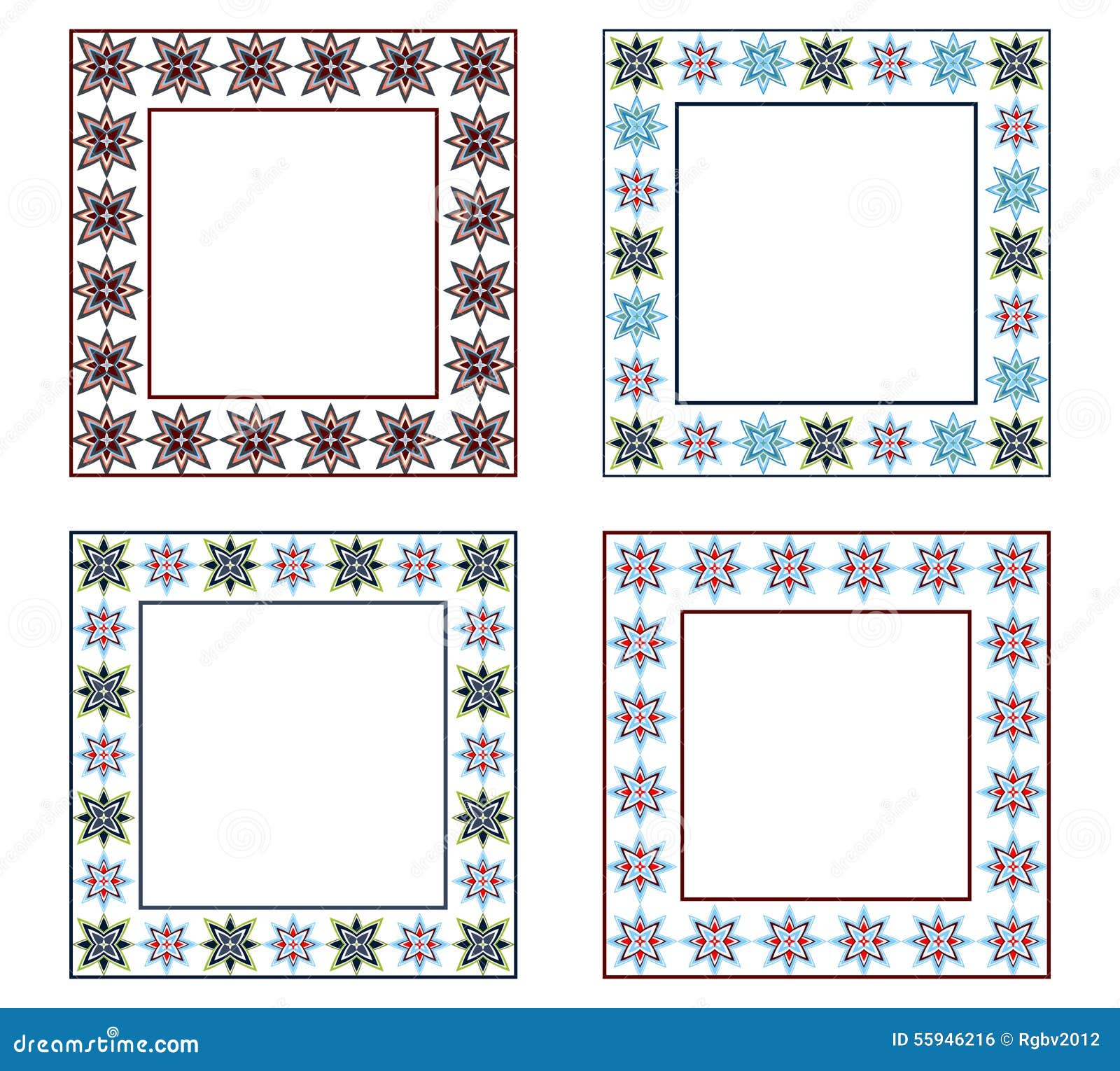 Decorative frames pack stock vector. Illustration of design - 55946216