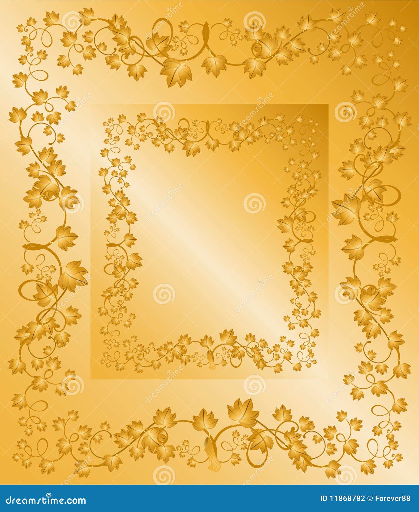Decorative framework stock vector. Illustration of gold - 11868782