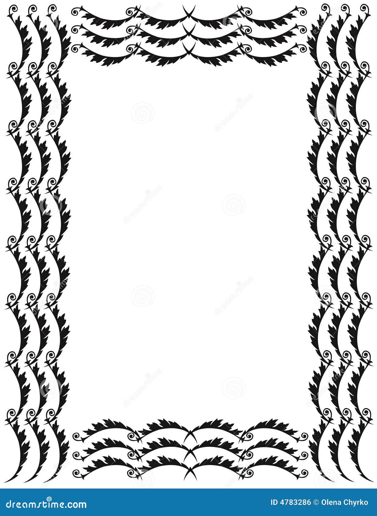 Decorative framework. stock illustration. Illustration of award - 4783286