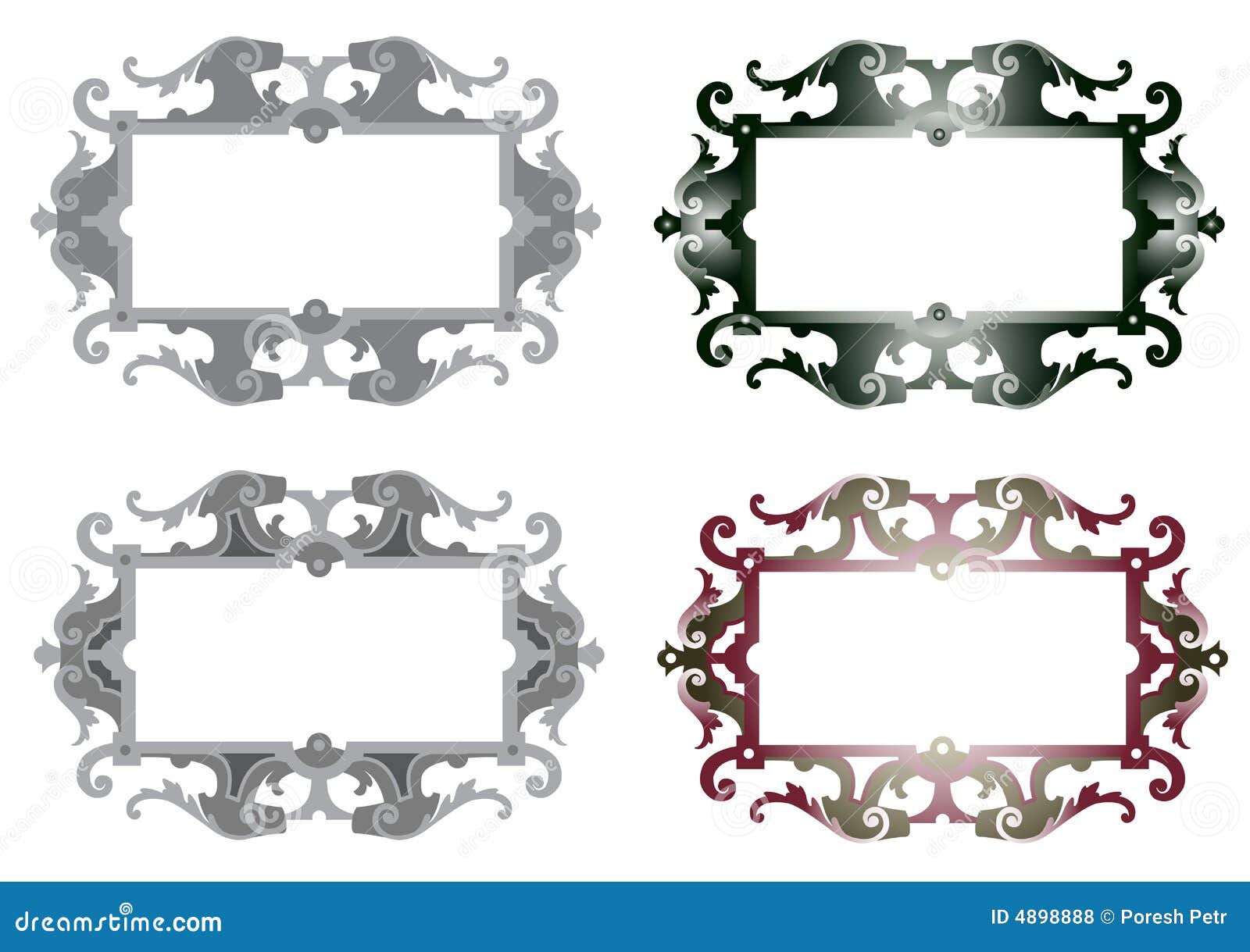 Decorative framework stock vector. Illustration of style - 4898888