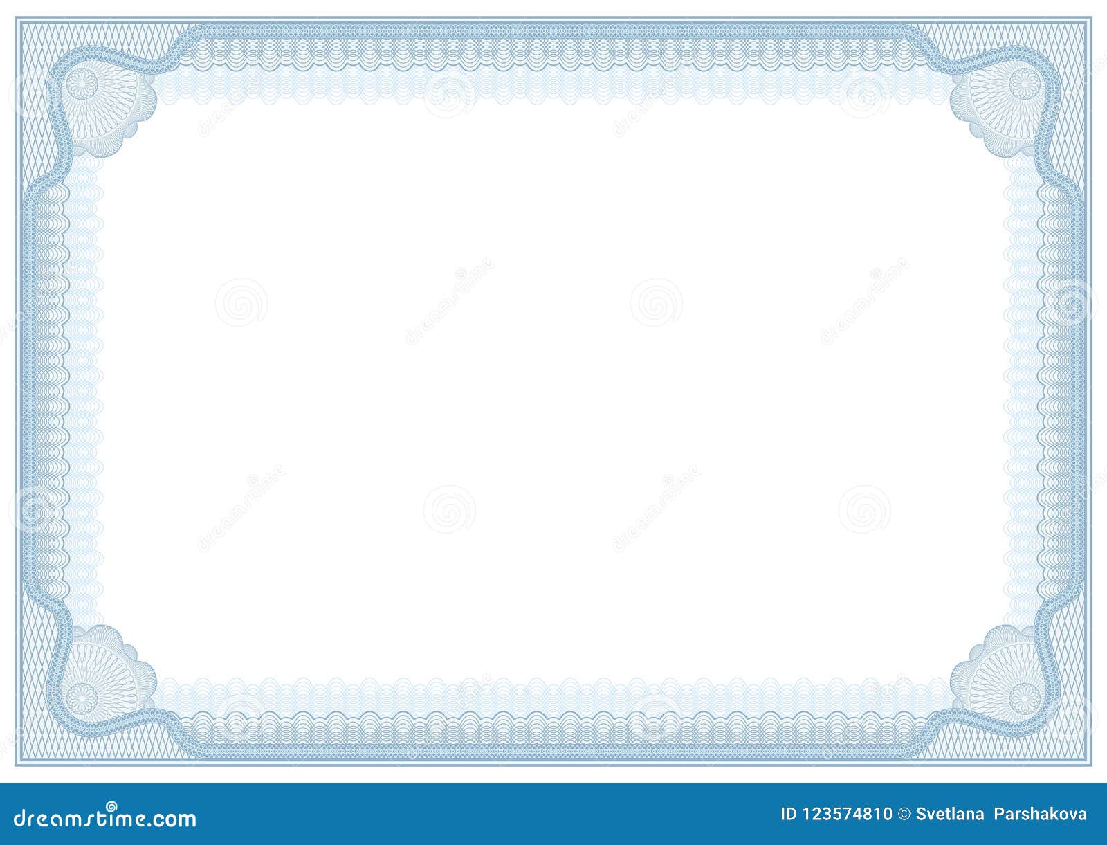 Decorative Framework for Awards, Certificates and Securities Stock ...