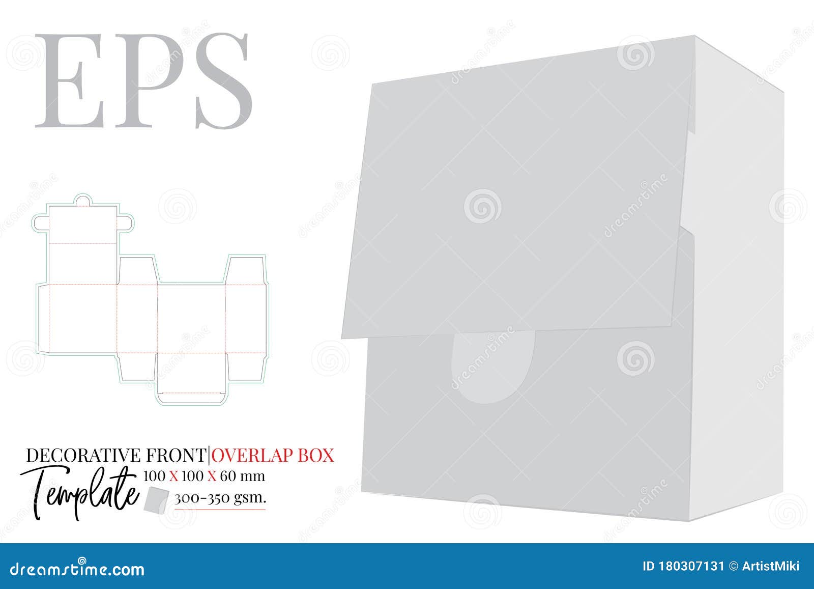 Front Cover Box, Vector. Template With Die Cut / Laser Cut Layers ...