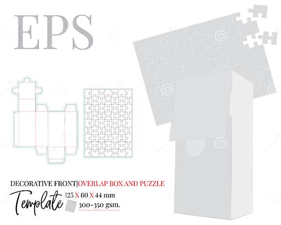 Decorative Box with Puzzle, Vector Stock Vector - Illustration of candy ...