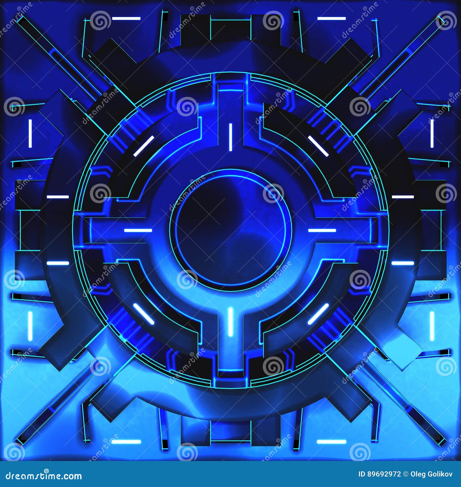 Decorative Futuristic Color Backgrounds. 3D Illustration. Stock ...