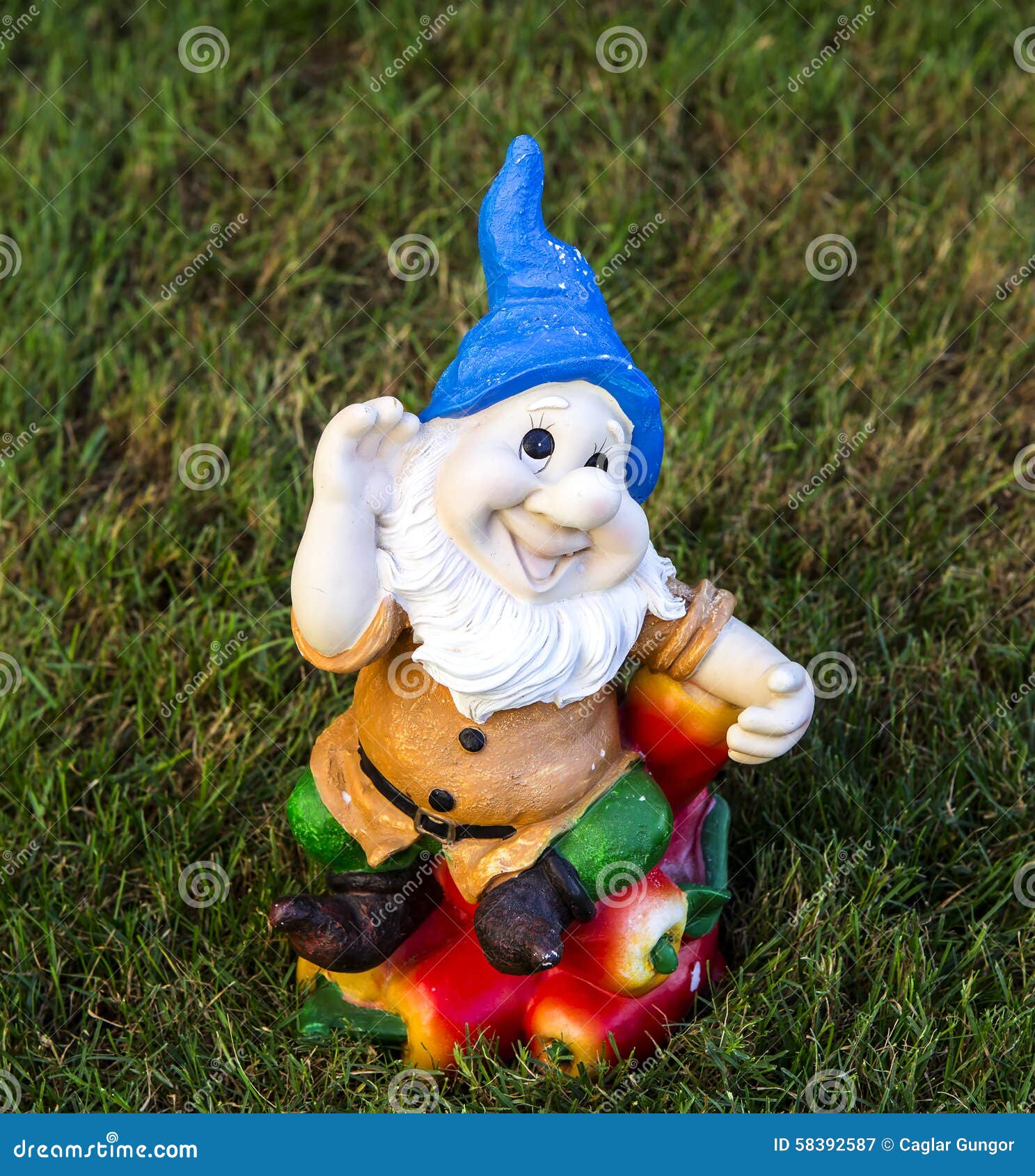 Decorative Garden Dwarf stock image. Image of lawn, figurine - 58392587
